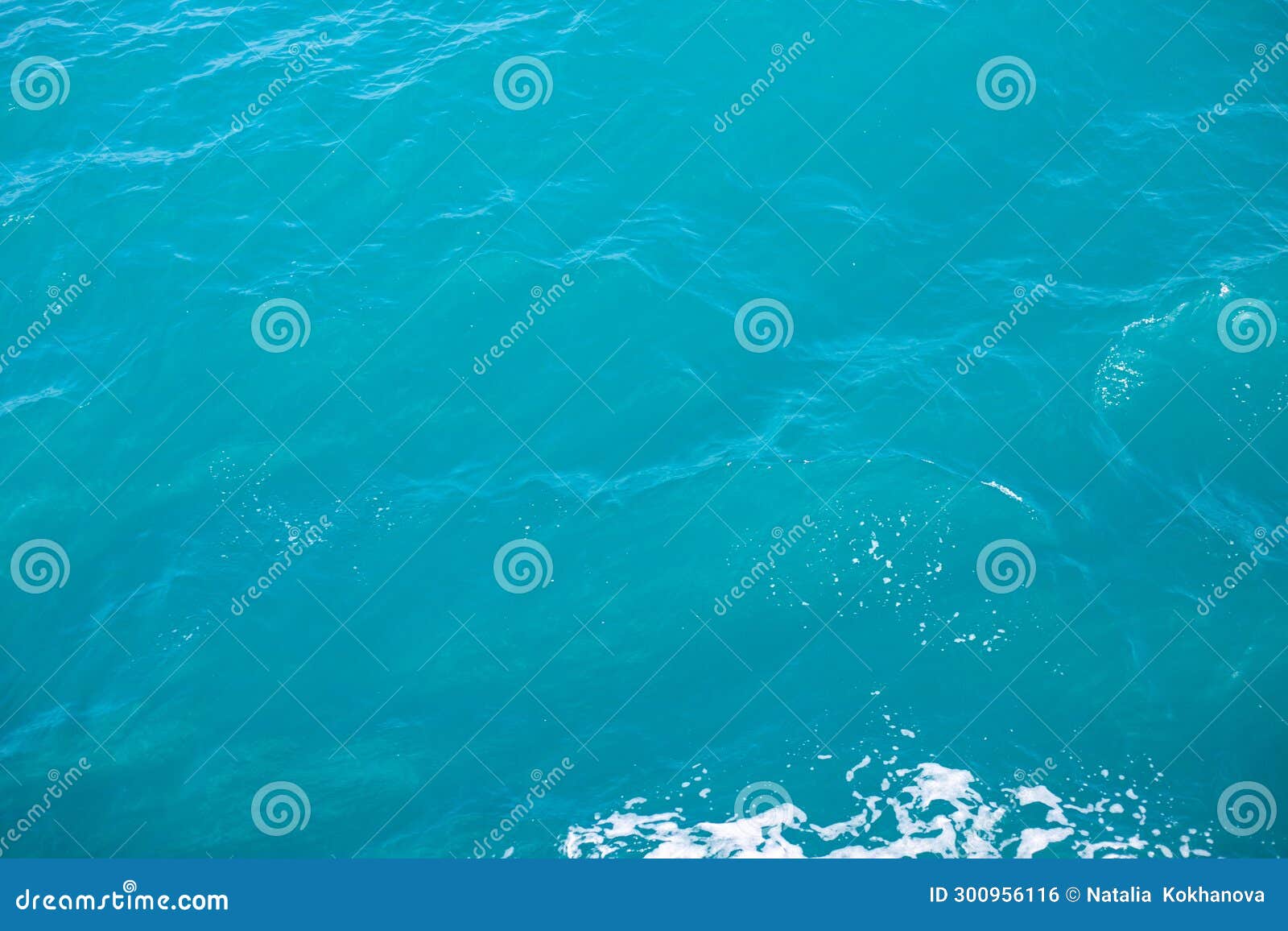 Deep Sea. Surface of the Blue Sea with Waves, Top View Stock Photo ...