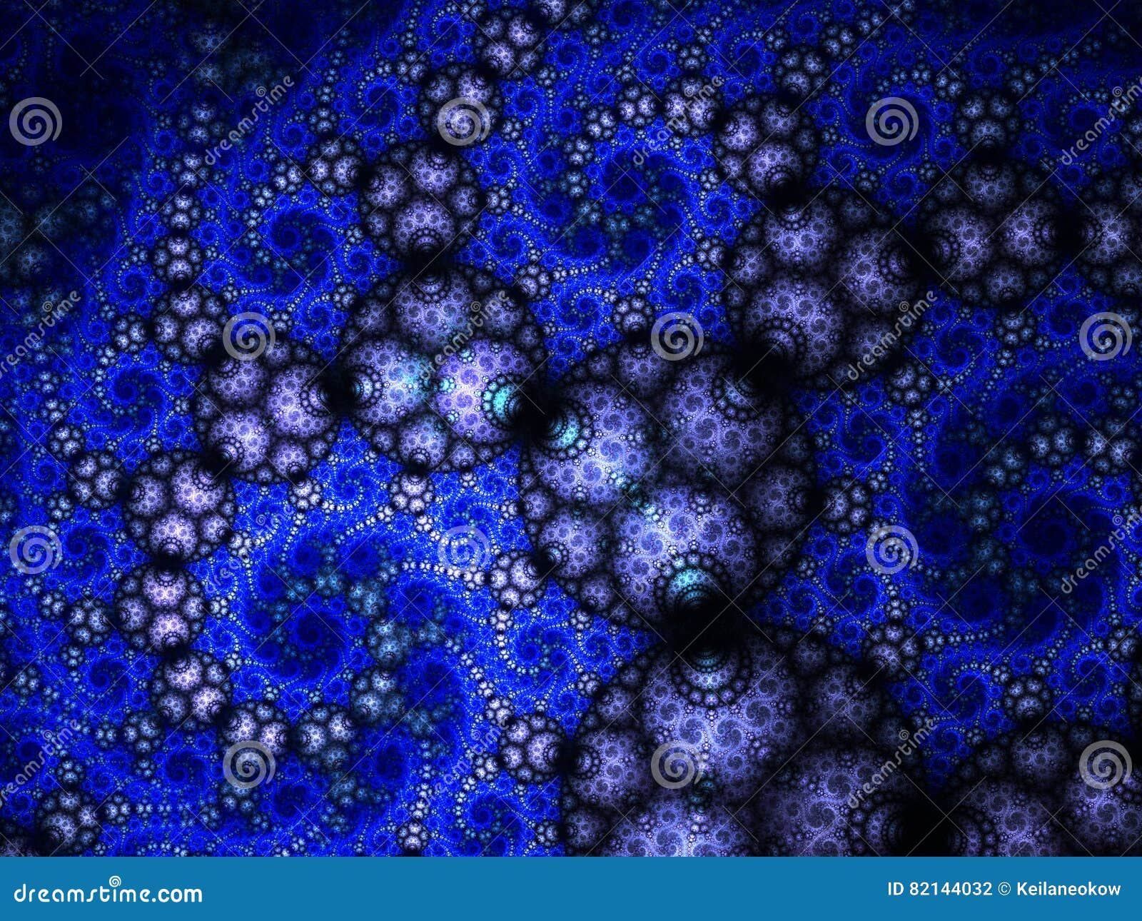 Deep Sea Water, Fractal Abstraction Stock Illustration - Illustration ...