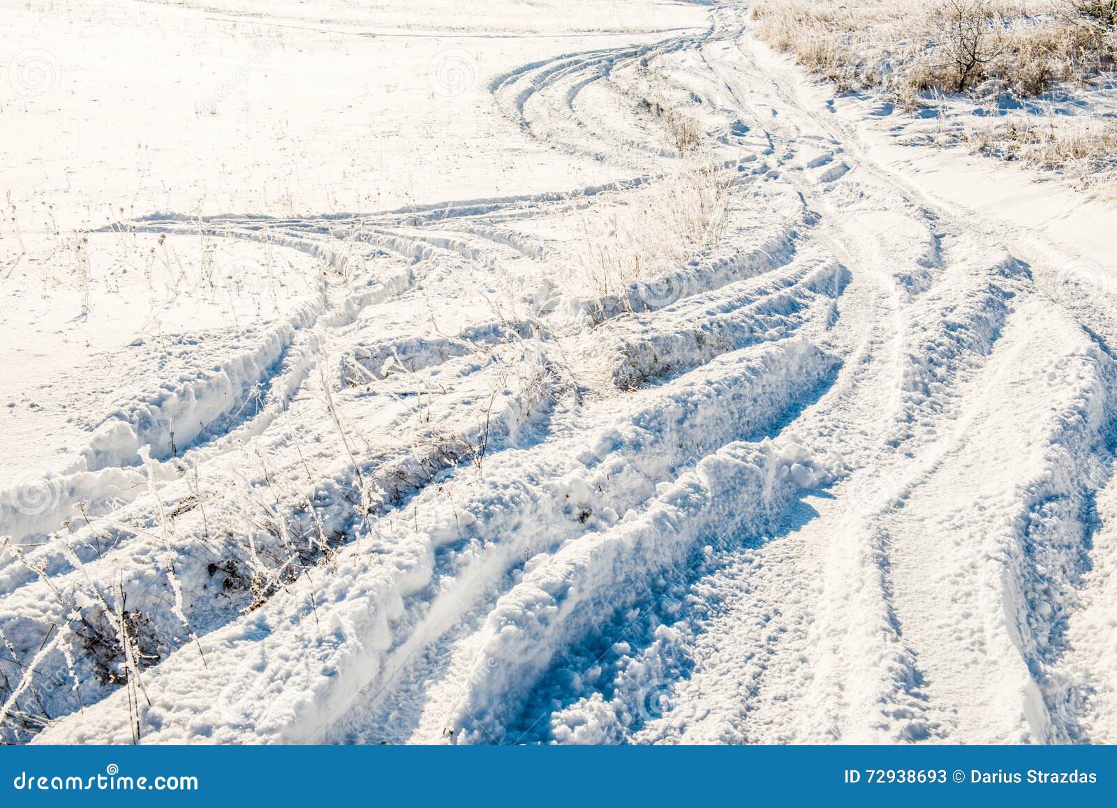 Deep snow road stock image. Image of avoid, deep, ride - 72938693