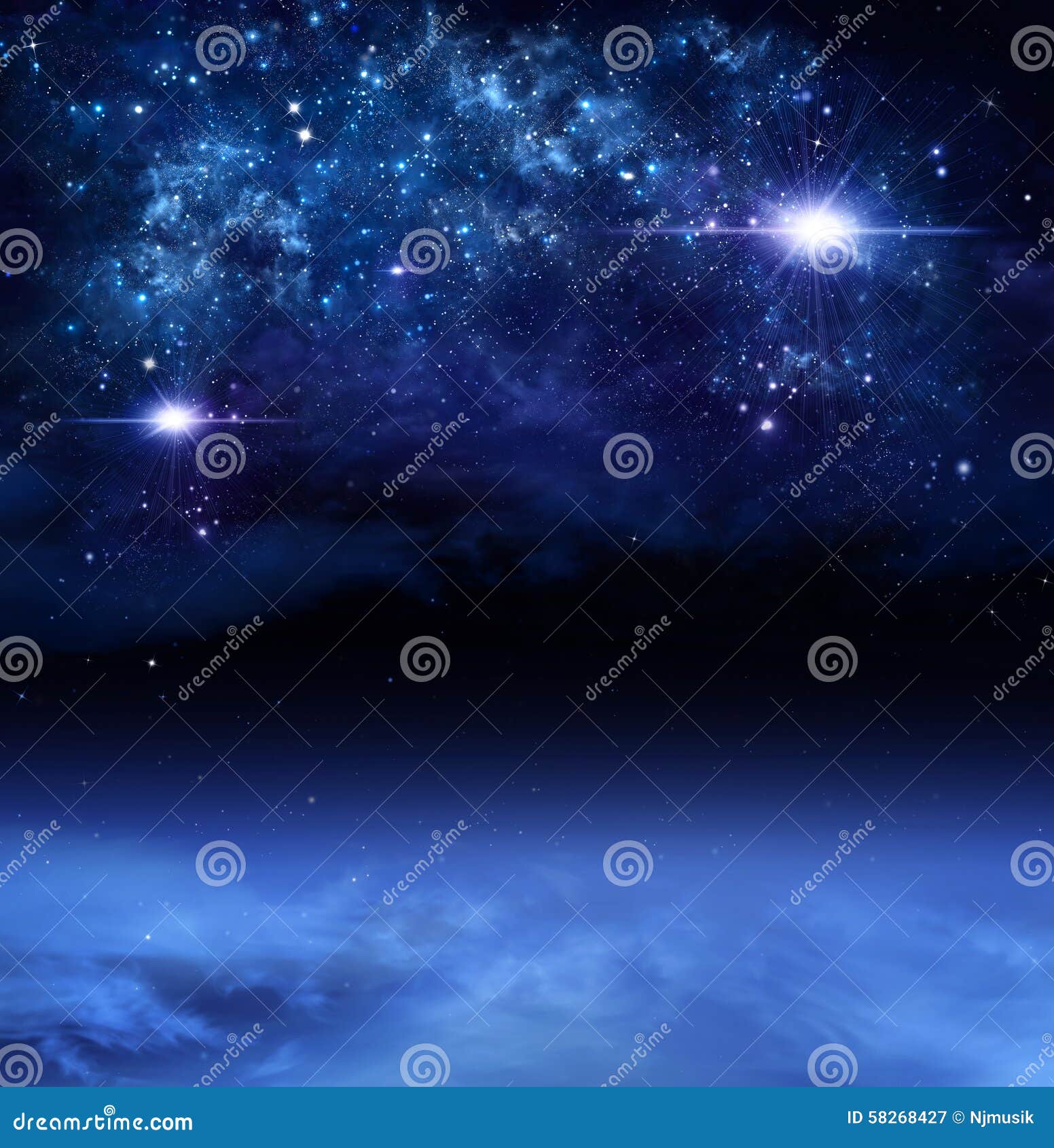 Deep Space, Abstract Background Stock Illustration - Illustration of ...