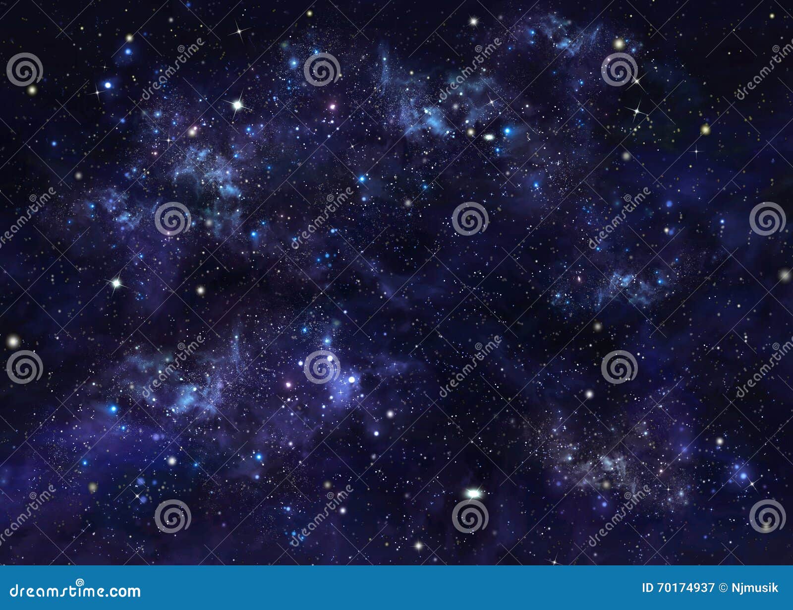 Deep Space, Abstract Background Stock Illustration - Illustration of ...