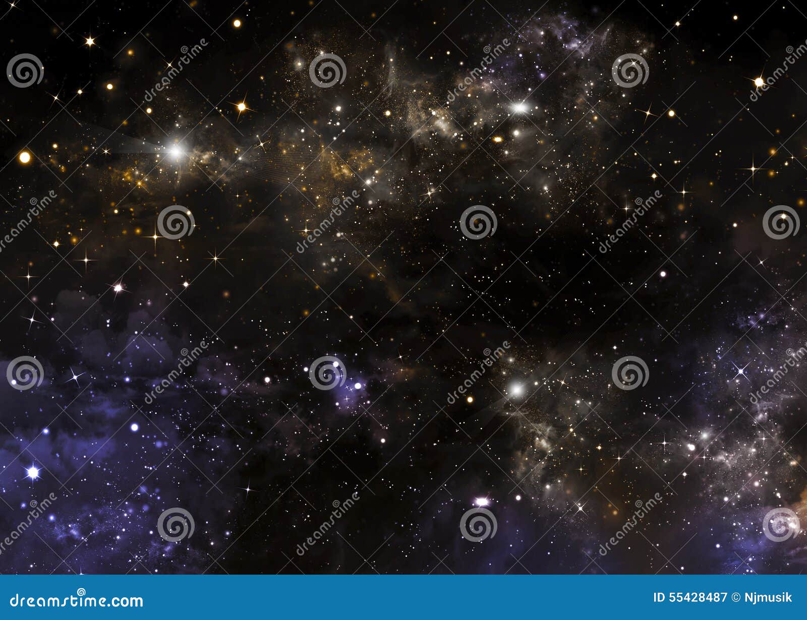 Deep Space, Abstract Background Stock Illustration - Illustration of ...