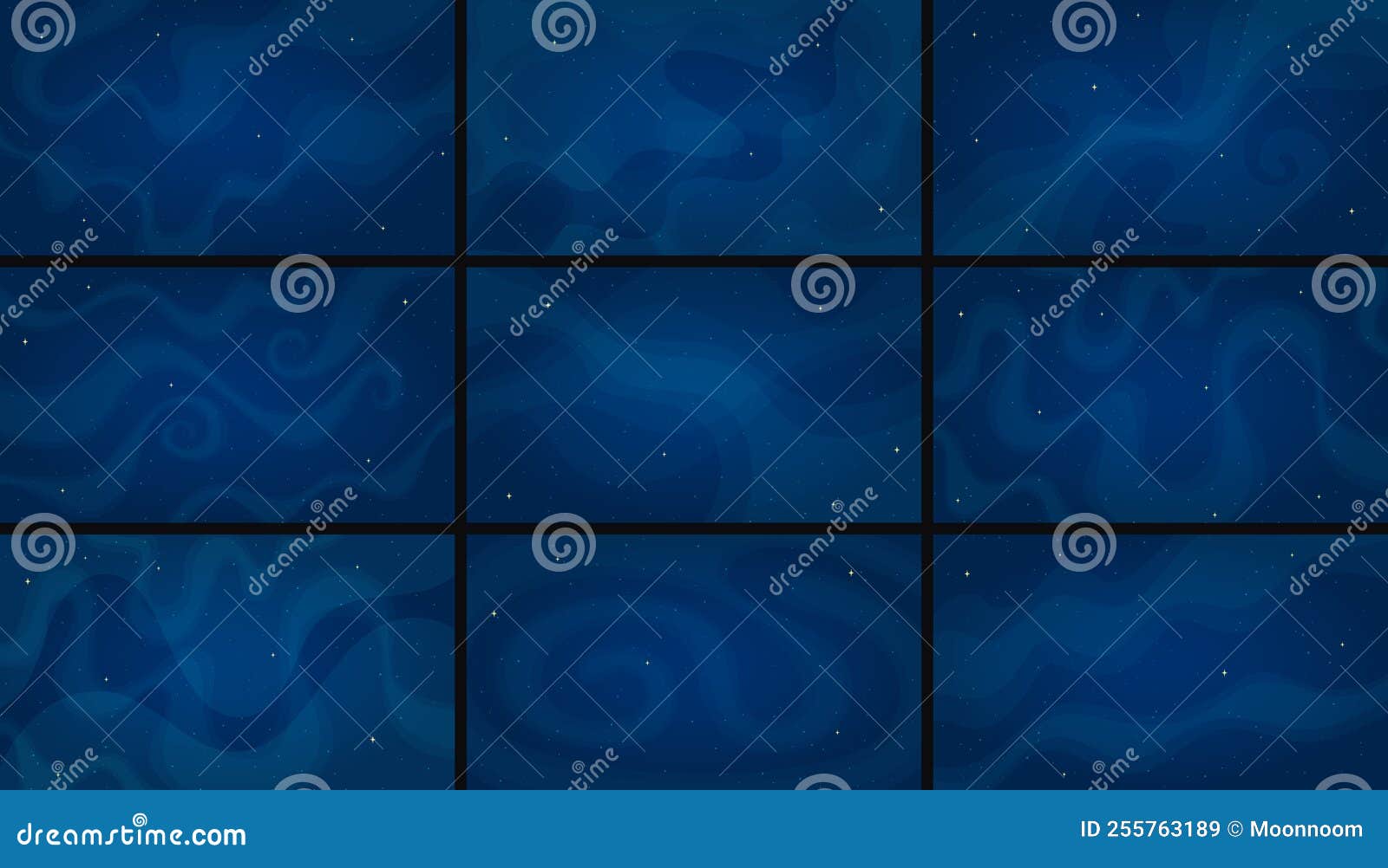 Deep Space Background Set Vector Illustration Stock Vector ...