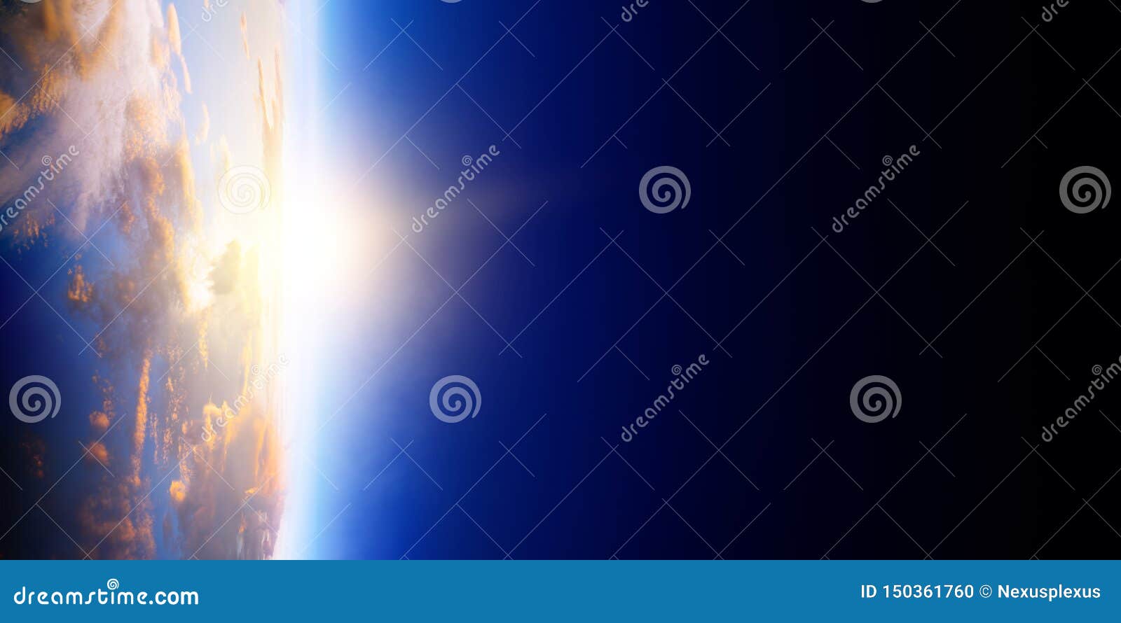 Deep Space Beauty. Planet Orbit. Stock Photo - Image of planet, nebula ...
