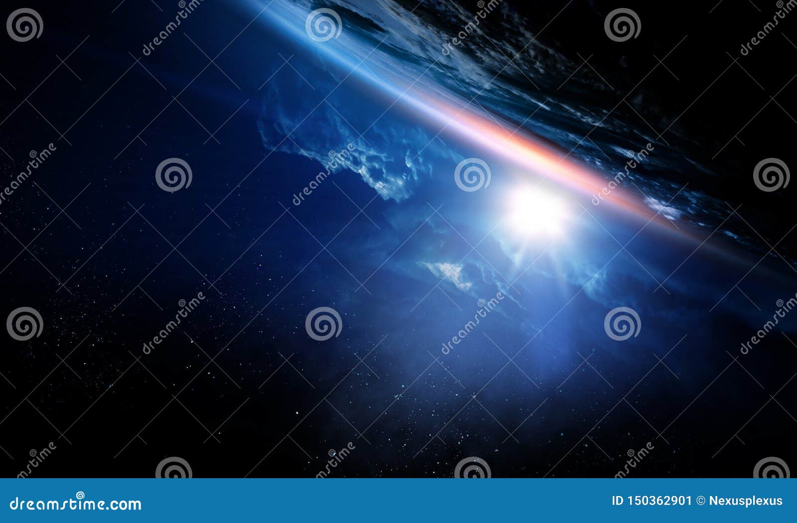 Deep Space Beauty. Planet Orbit. Stock Image - Image of cosmos, stars ...