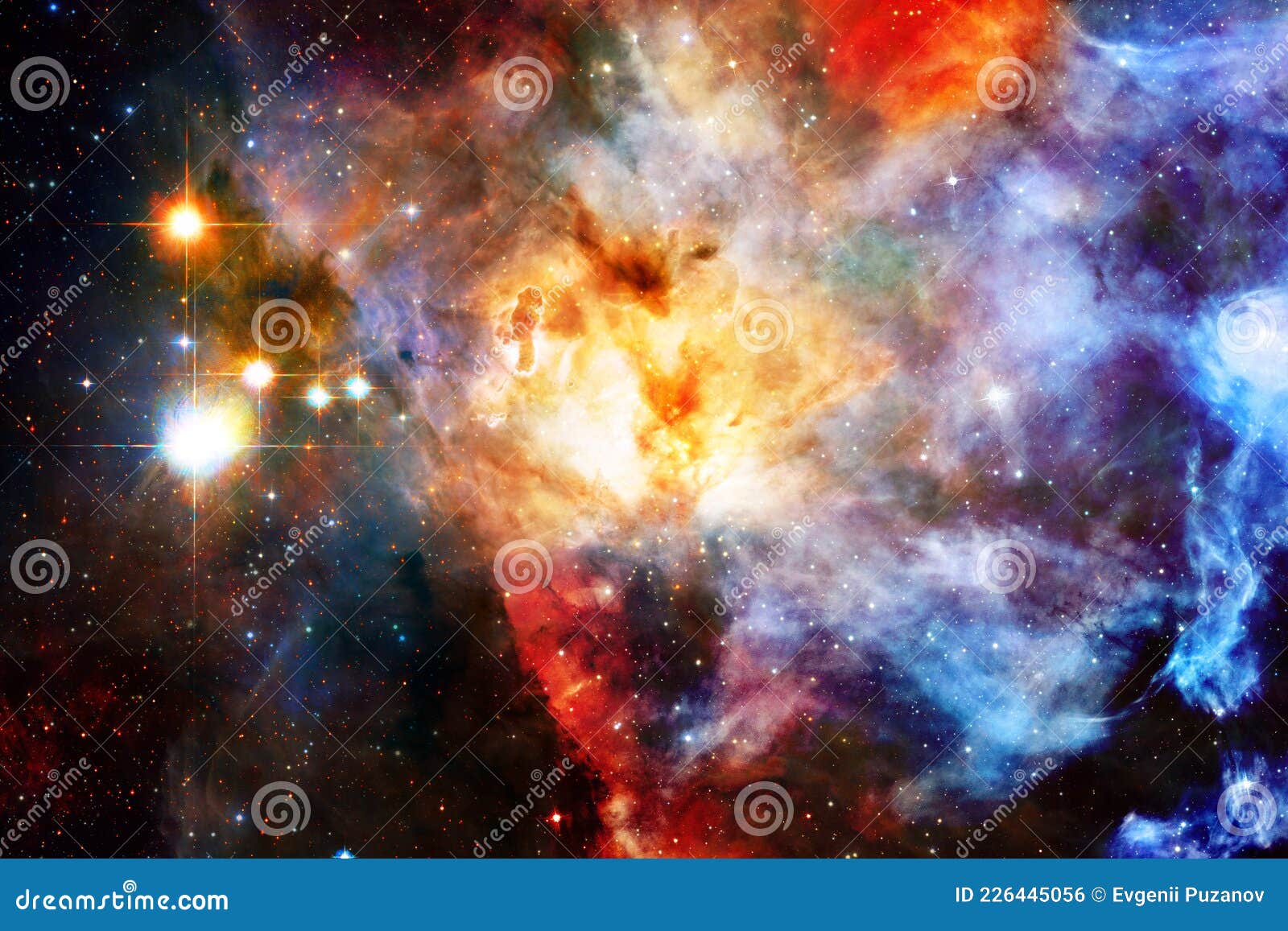 Deep Space. Elements of this Image Furnished by NASA Stock Illustration ...