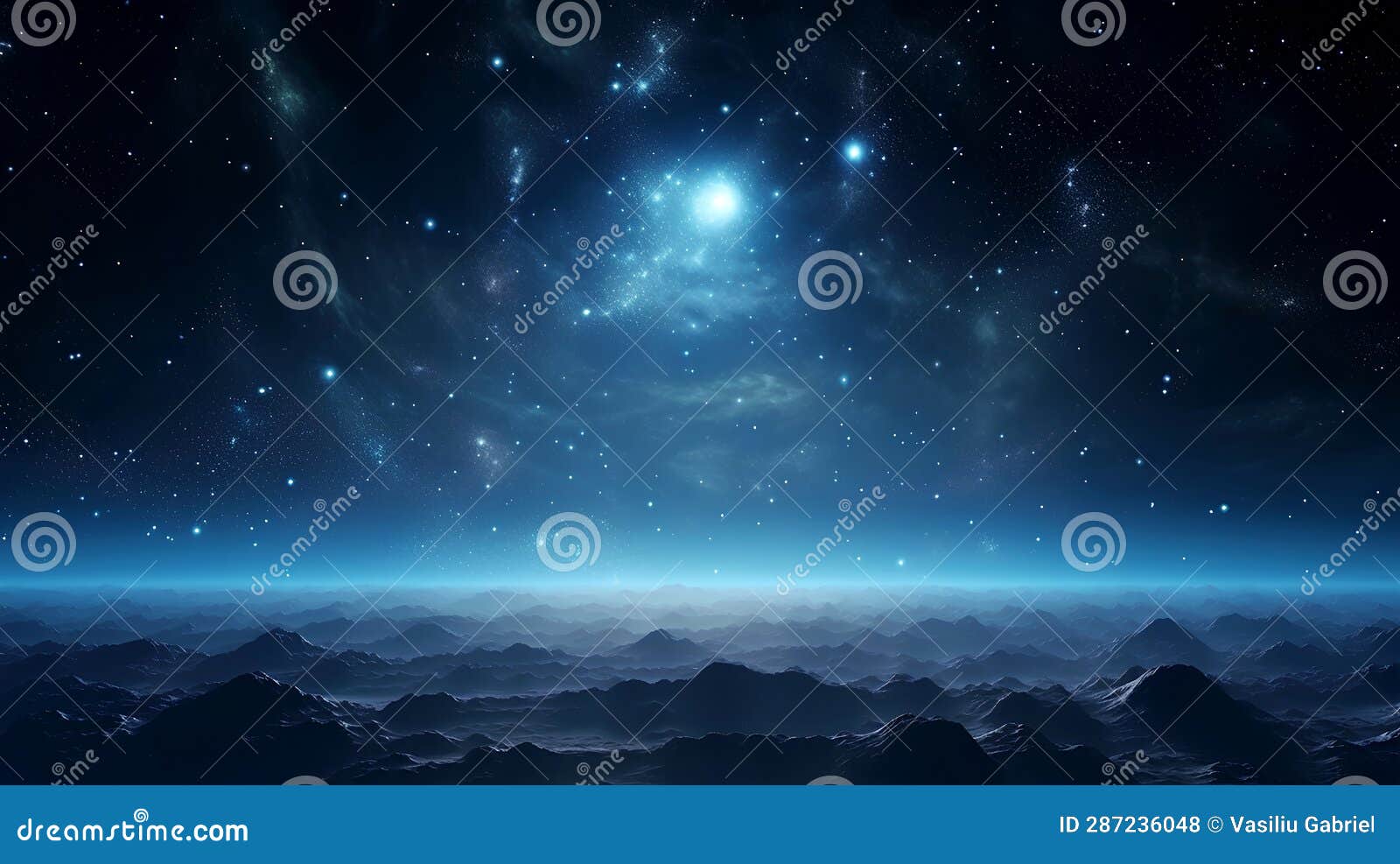 Cinematic Widescreen 3D Rendering Of Science Fiction Space Ship Or ...