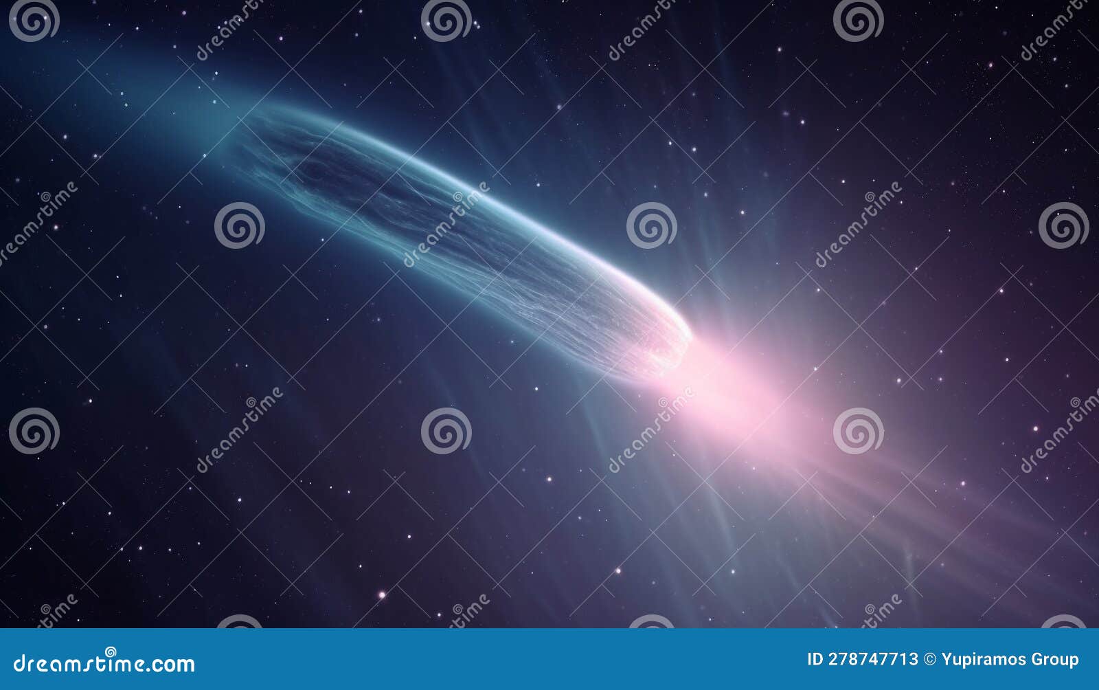 Deep Space Illuminated by Glowing Star Field and Nebula Patterns ...