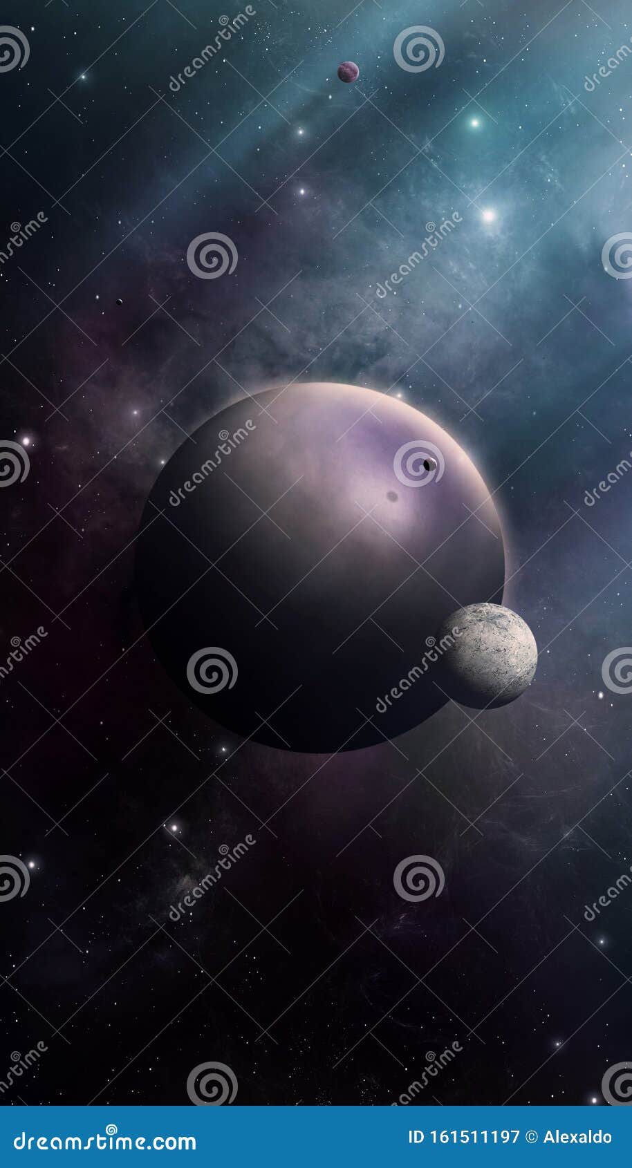 Deep Space Imaginary Illustration Stock Illustration - Illustration of ...
