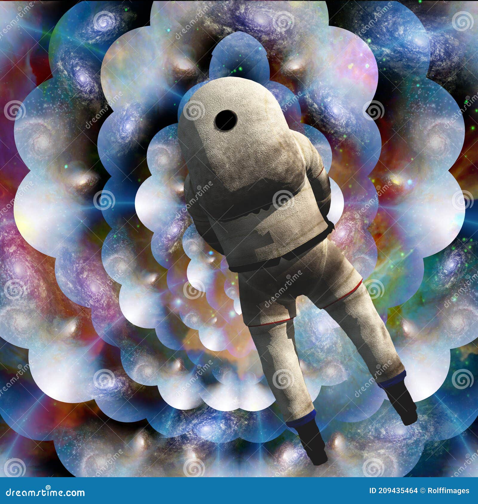 Deep Space Imagination stock illustration. Illustration of universe ...