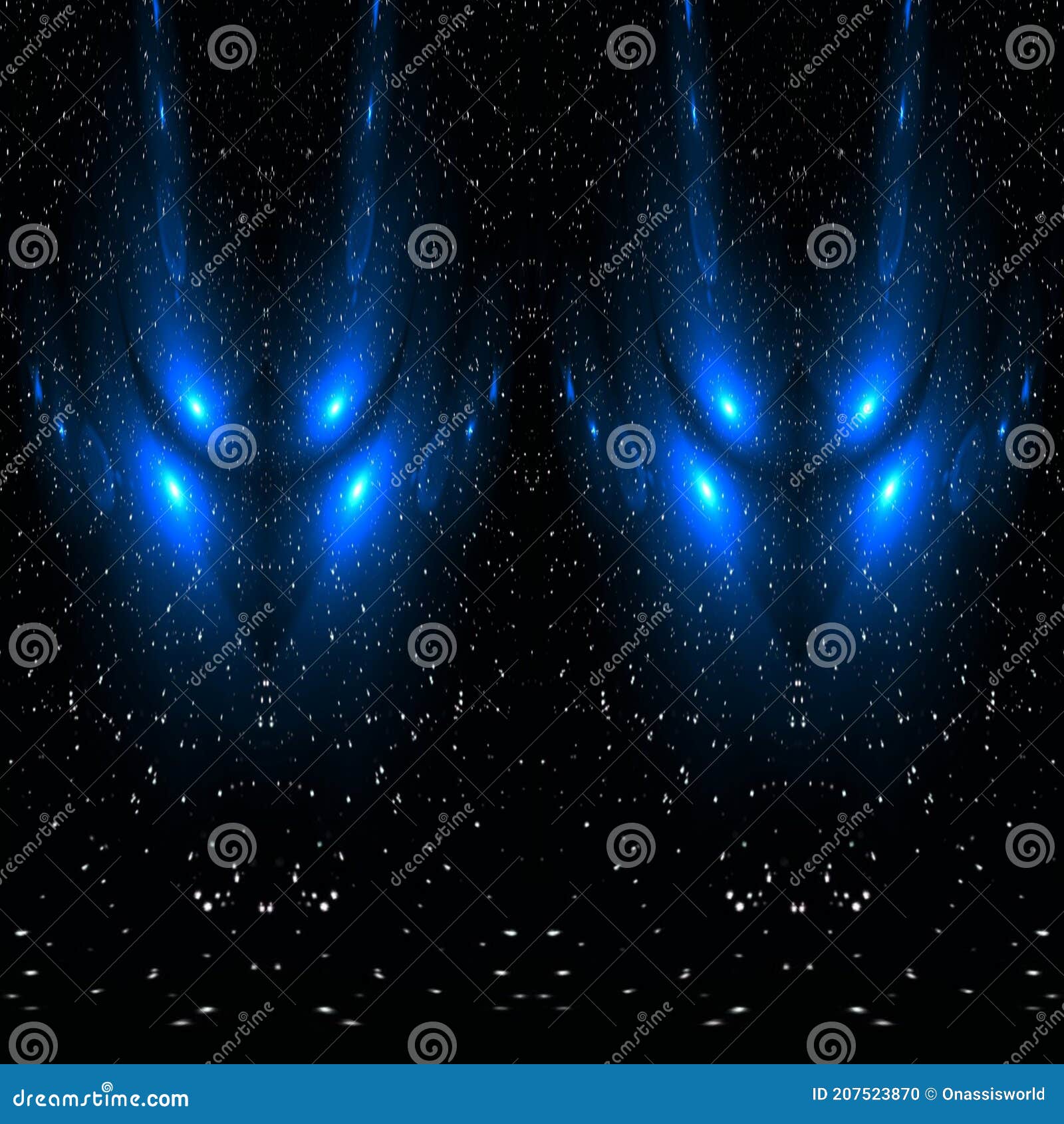 Deep Space Lights Objects Future Abstract Background Stock Illustration ...
