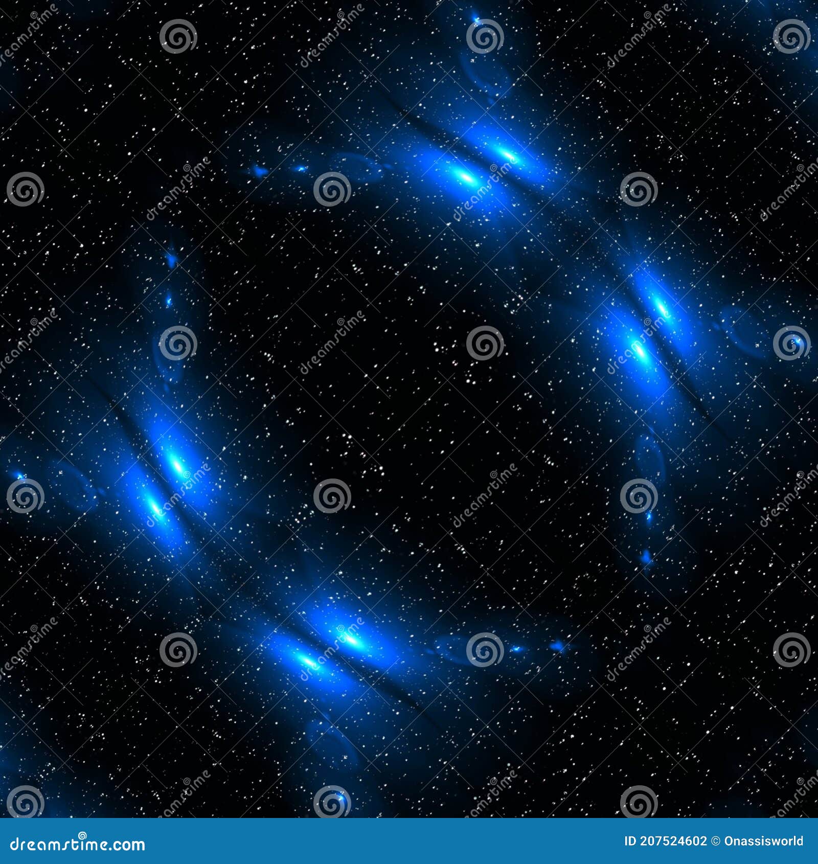 Deep Space Lights Objects Future Abstract Background Stock Illustration ...