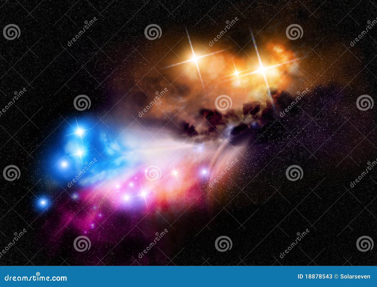 Deep Space Nebula stock image. Image of formation, bright - 18878543