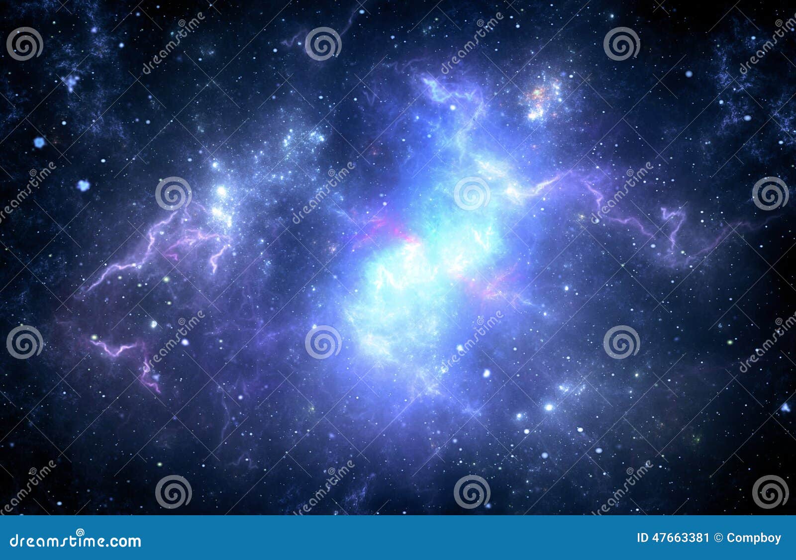 Deep space nebula stock image. Image of hydrogen, deep - 47663381
