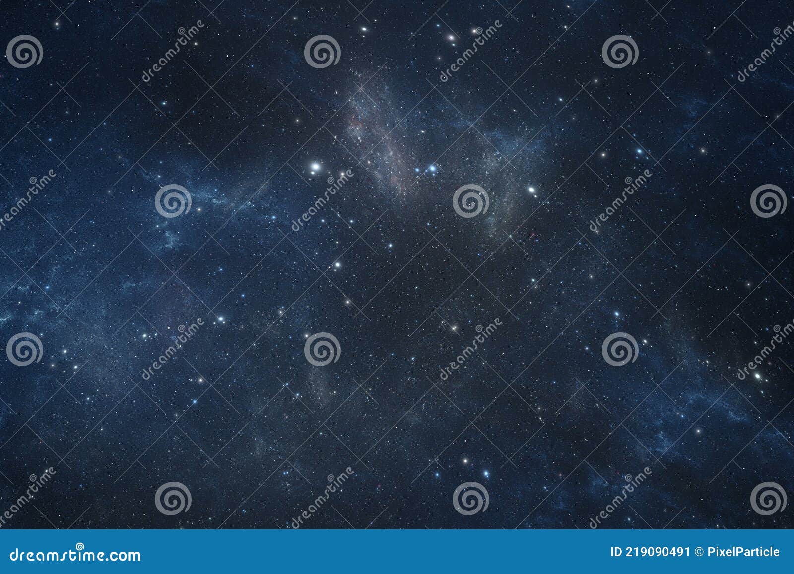 Deep Space Night Sky Background Full of Distant Stars Stock ...