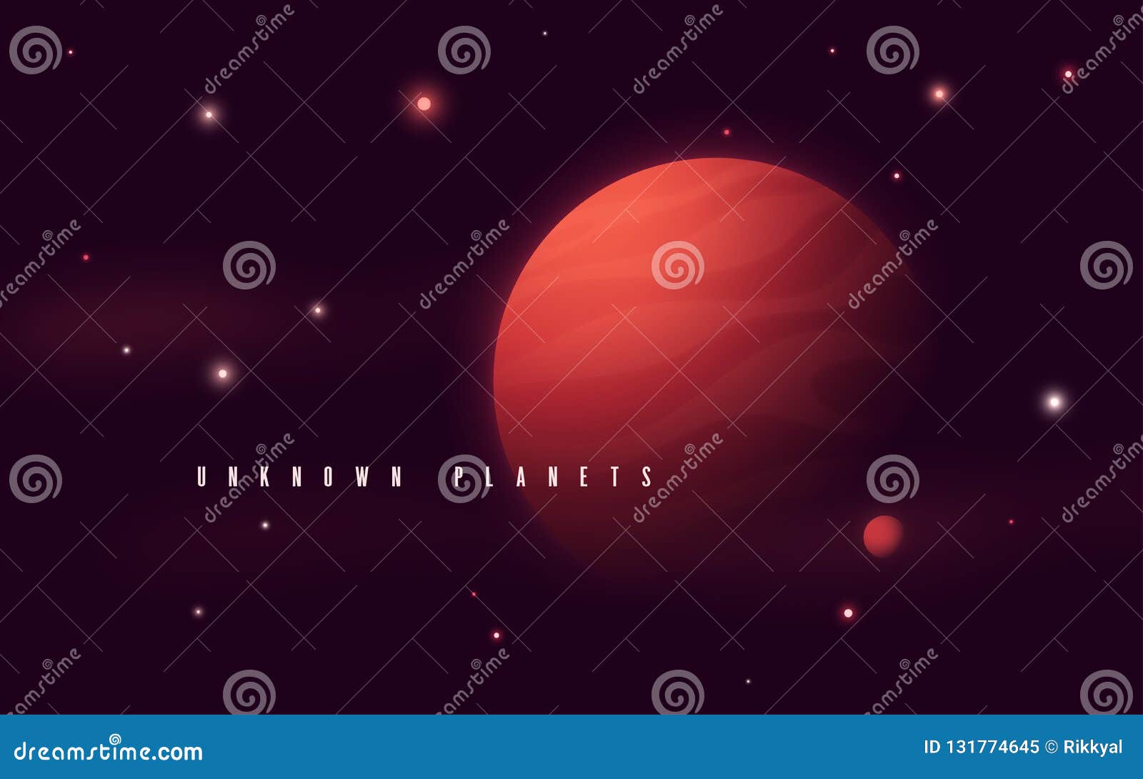 Deep Space Sci-fi Abstract Vector Illustration, Background, Post Stock ...