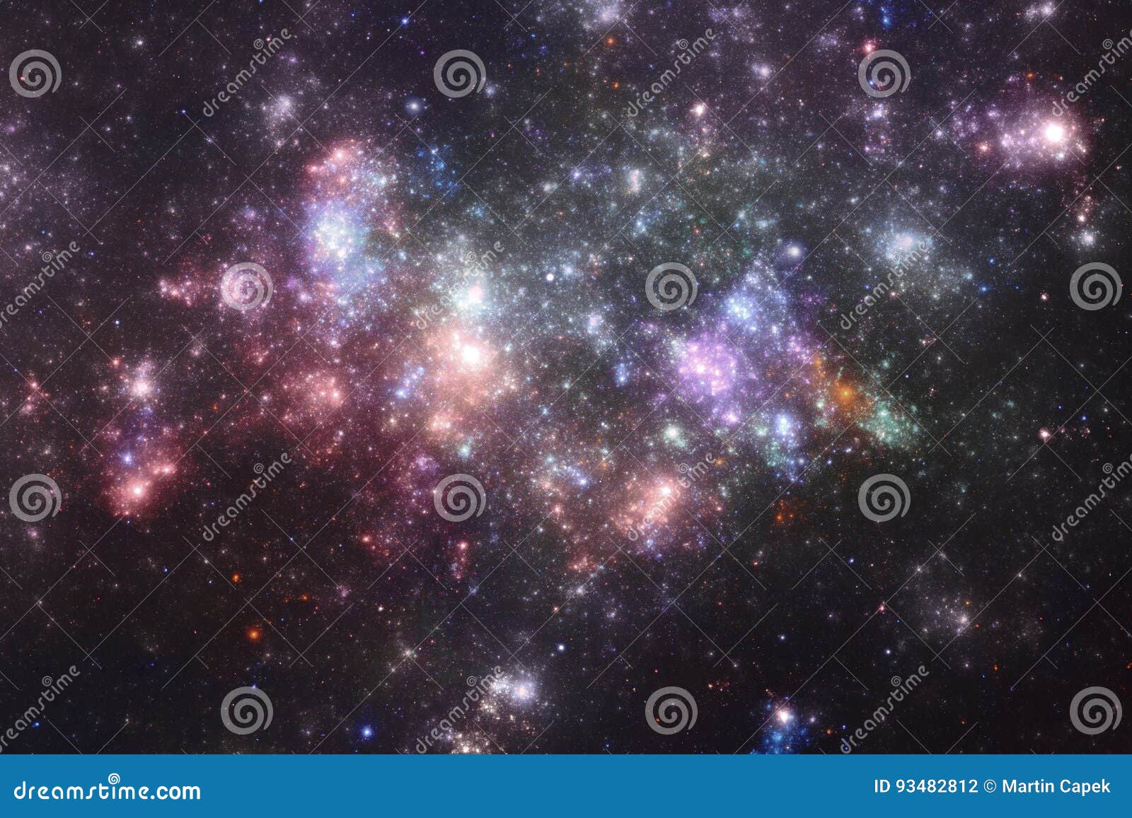 Space Starfield Royalty-Free Cartoon | CartoonDealer.com #4107143