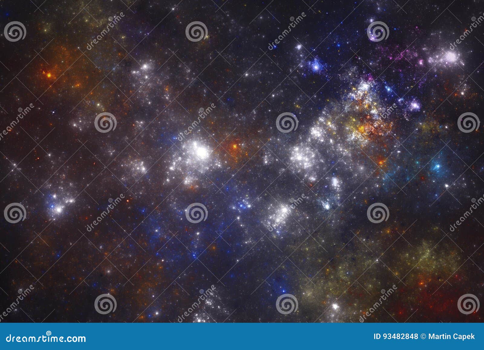 Deep space starfield stock illustration. Illustration of harmony - 93482848
