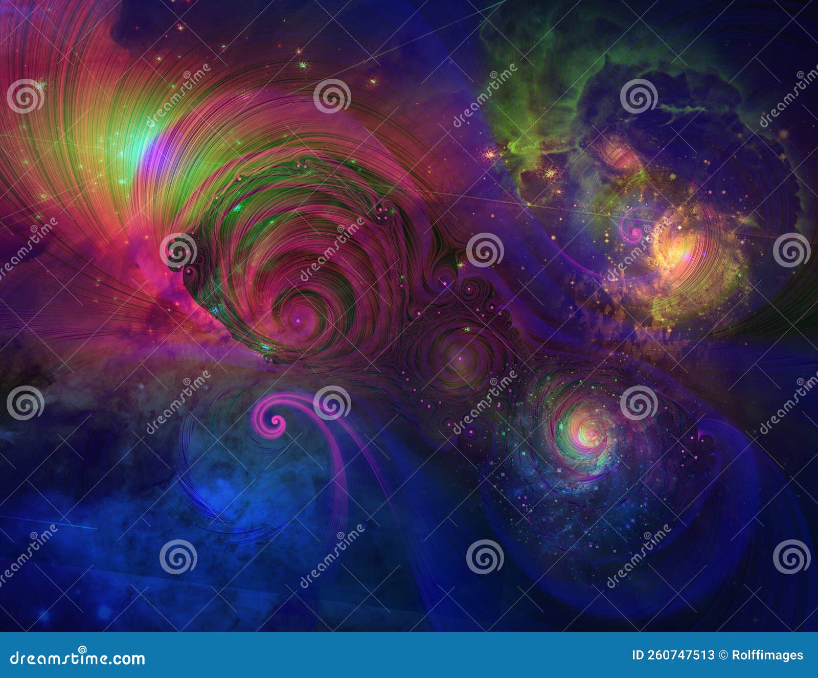 Deep Space Vivid Panorama stock illustration. Illustration of ...