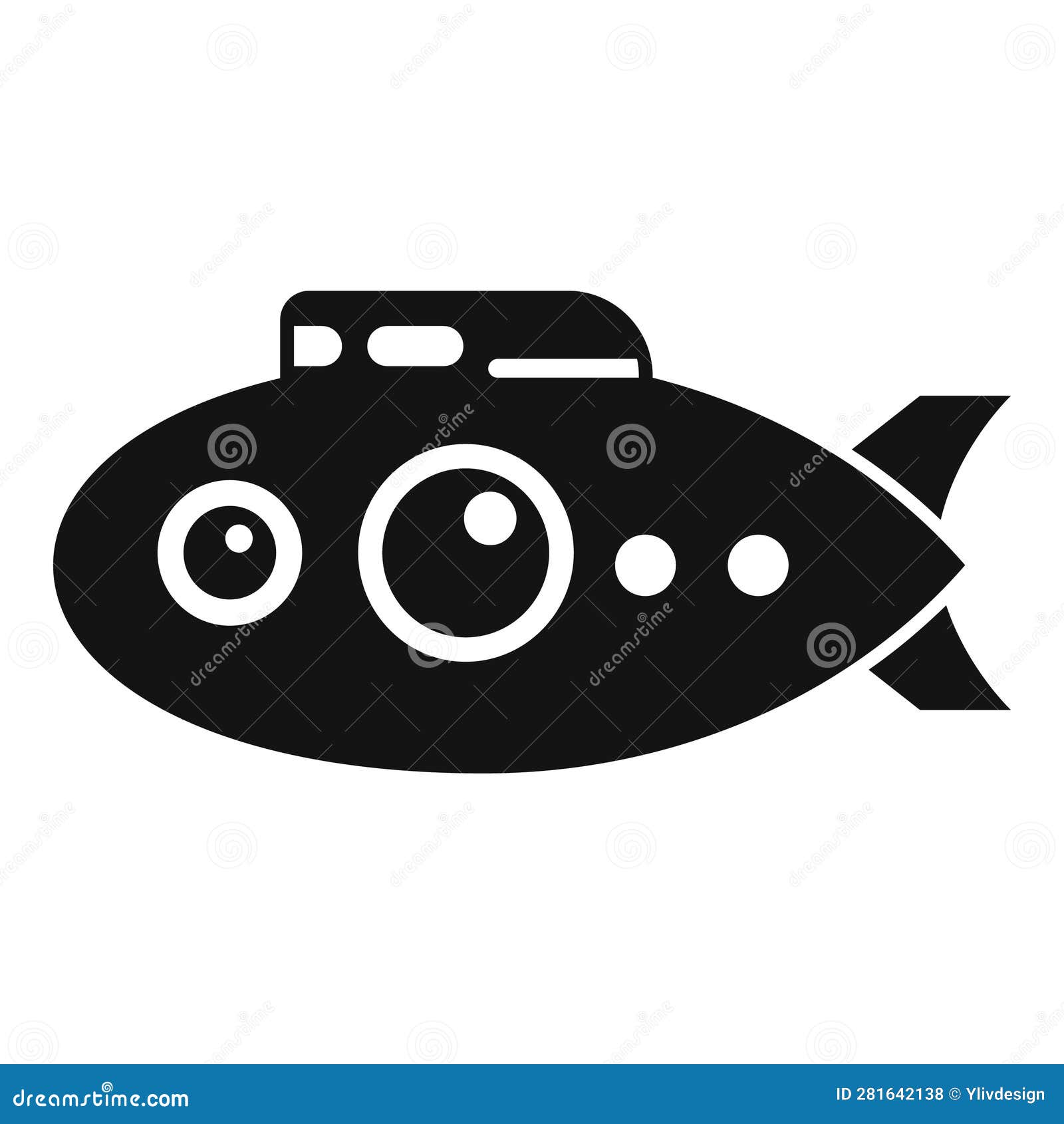 Deep Submarine Icon Simple Vector. Sea Ship Stock Illustration ...