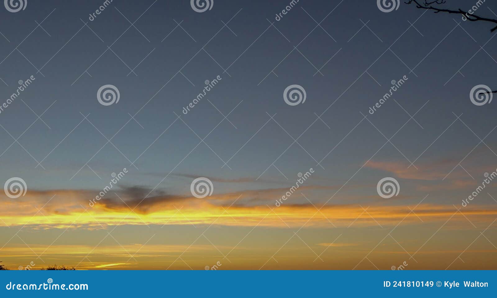A deep sunset with clouds stock image. Image of cloud - 241810149