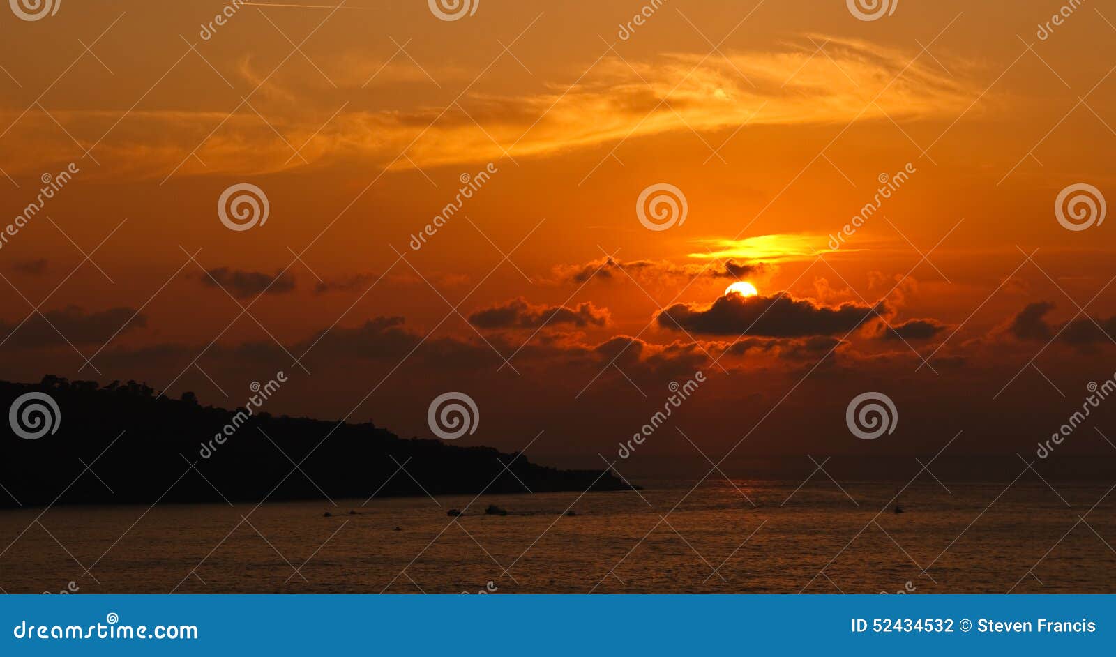 Deep Sunset stock photo. Image of breathtaking, orange - 52434532