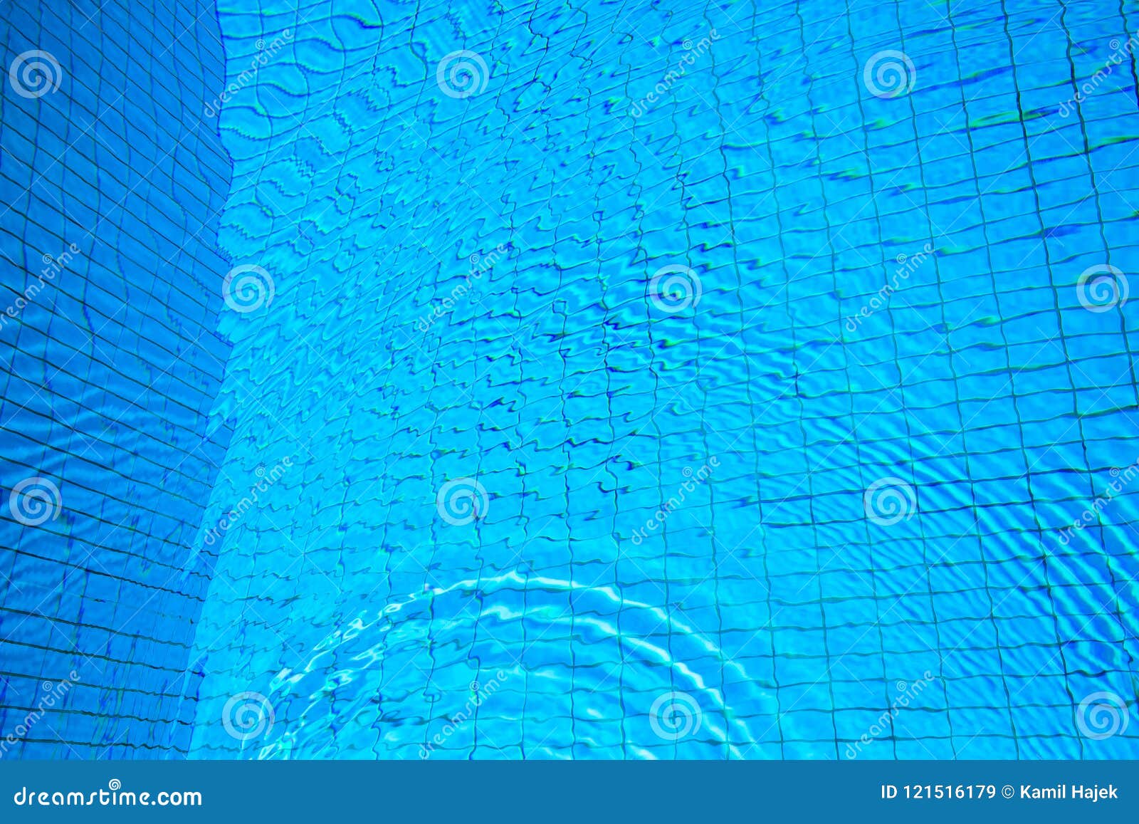 Deep Swimming Pool Ripples Refraction Stock Image - Image of circles ...