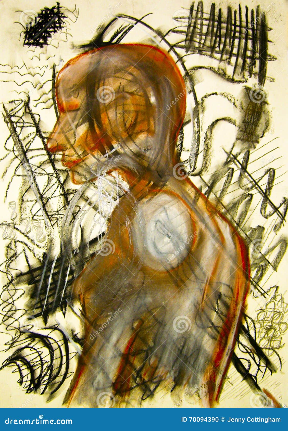 Deep Thought Drawing Expressing Emotion Stock Illustrations – 2 Deep ...