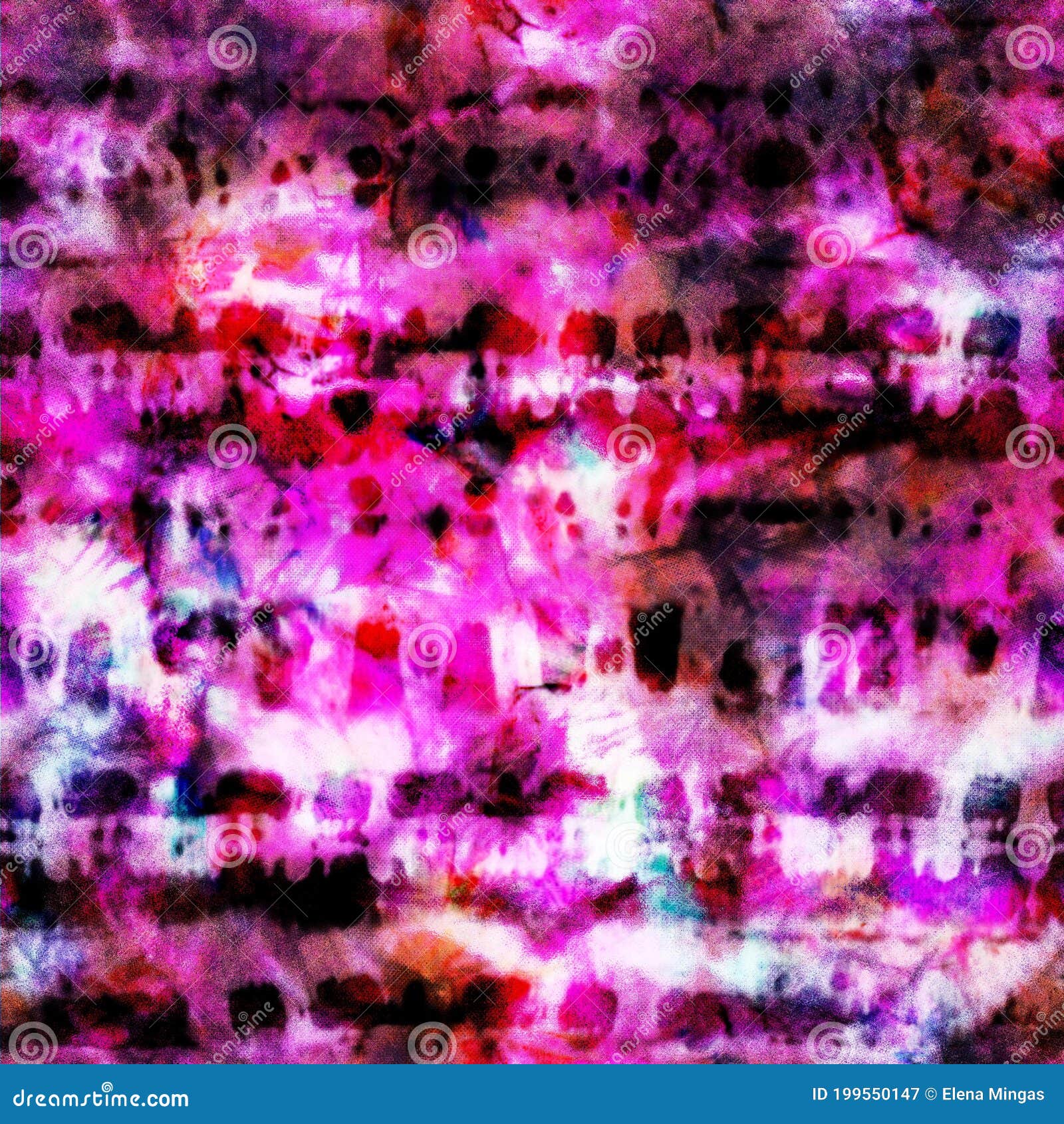 Deep Tie Dye Ink Splat Pattern in Magenta Stock Illustration ...