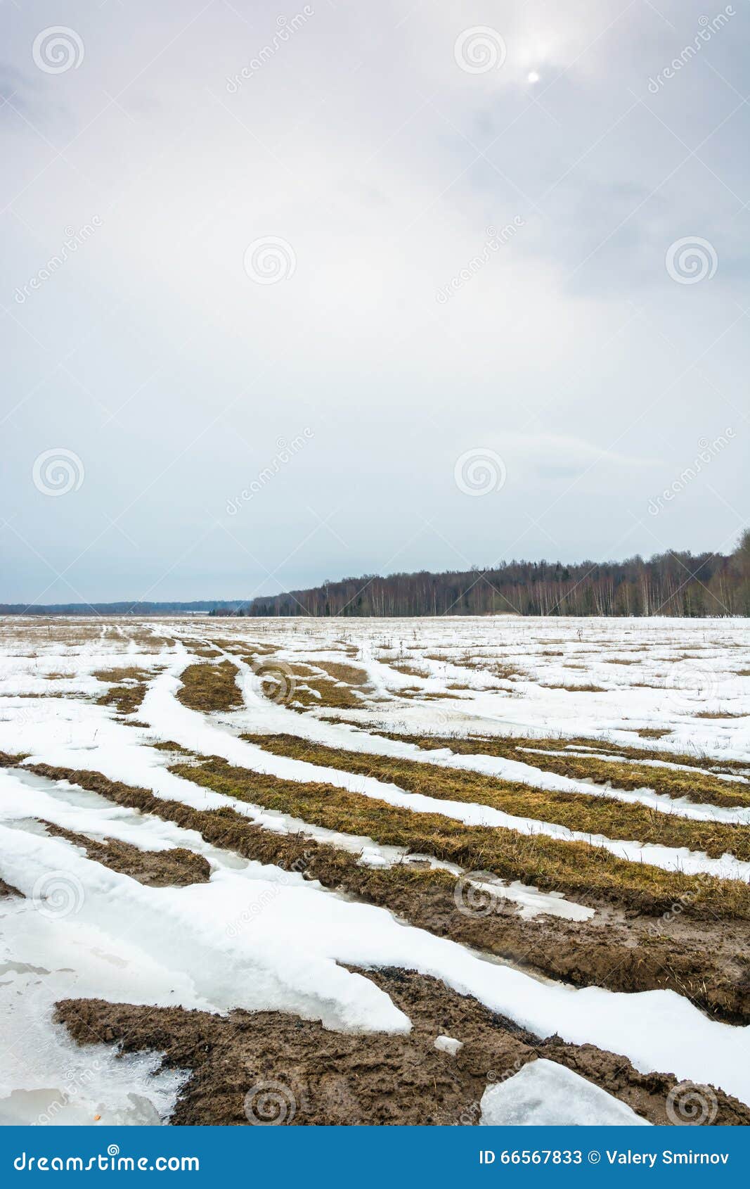 Deep Tracks from Machines in the Field. Stock Image - Image of field ...