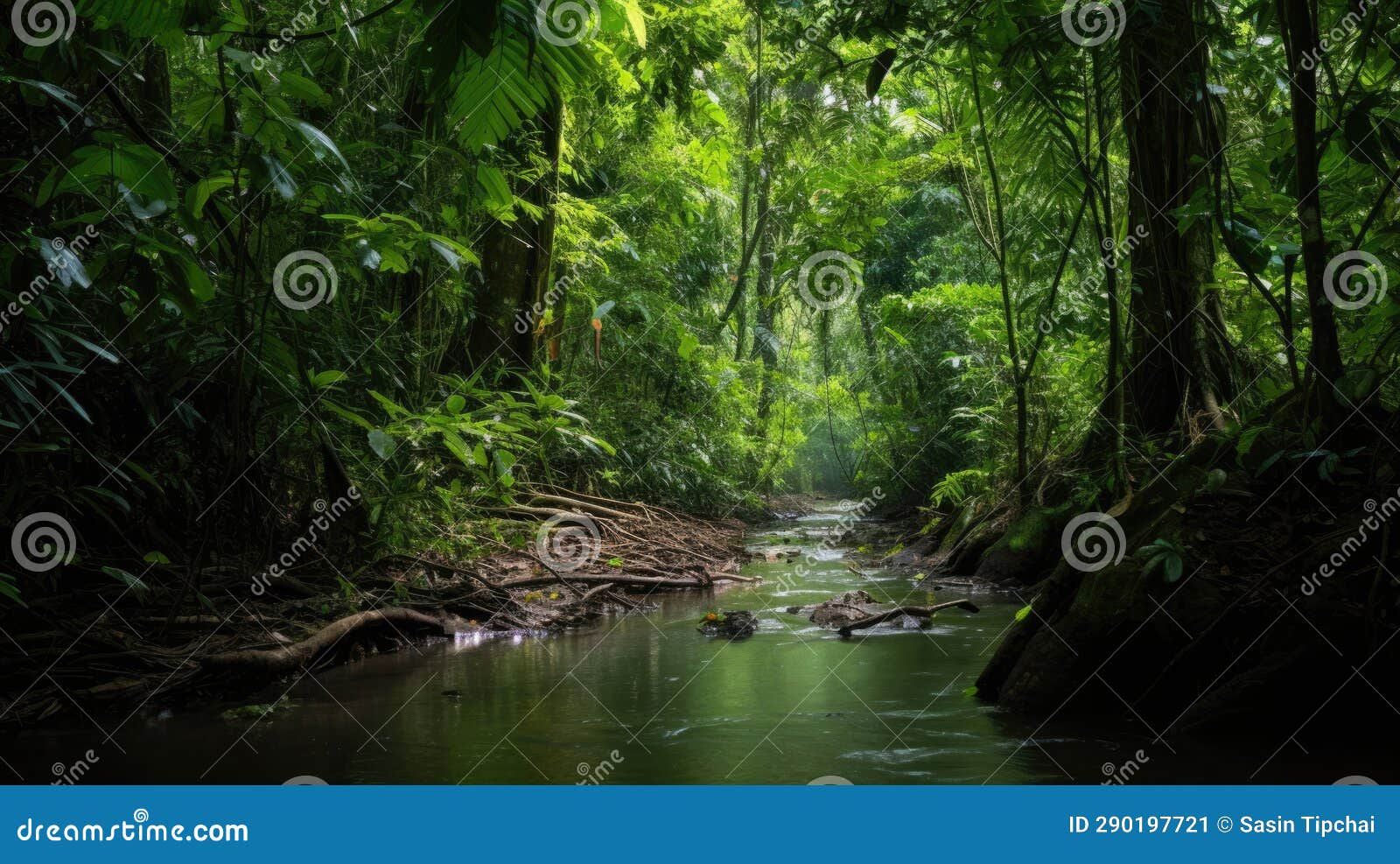 Deep Tropical Jungles of Southeast Asia in August Stock Image - Image ...