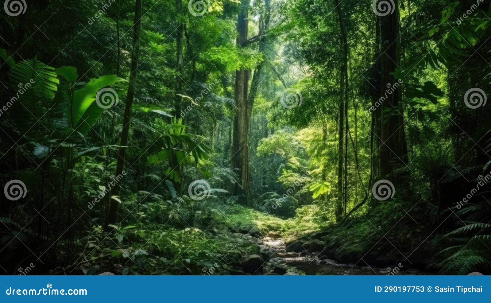 Deep Tropical Jungles of Southeast Asia in August Stock Image - Image ...