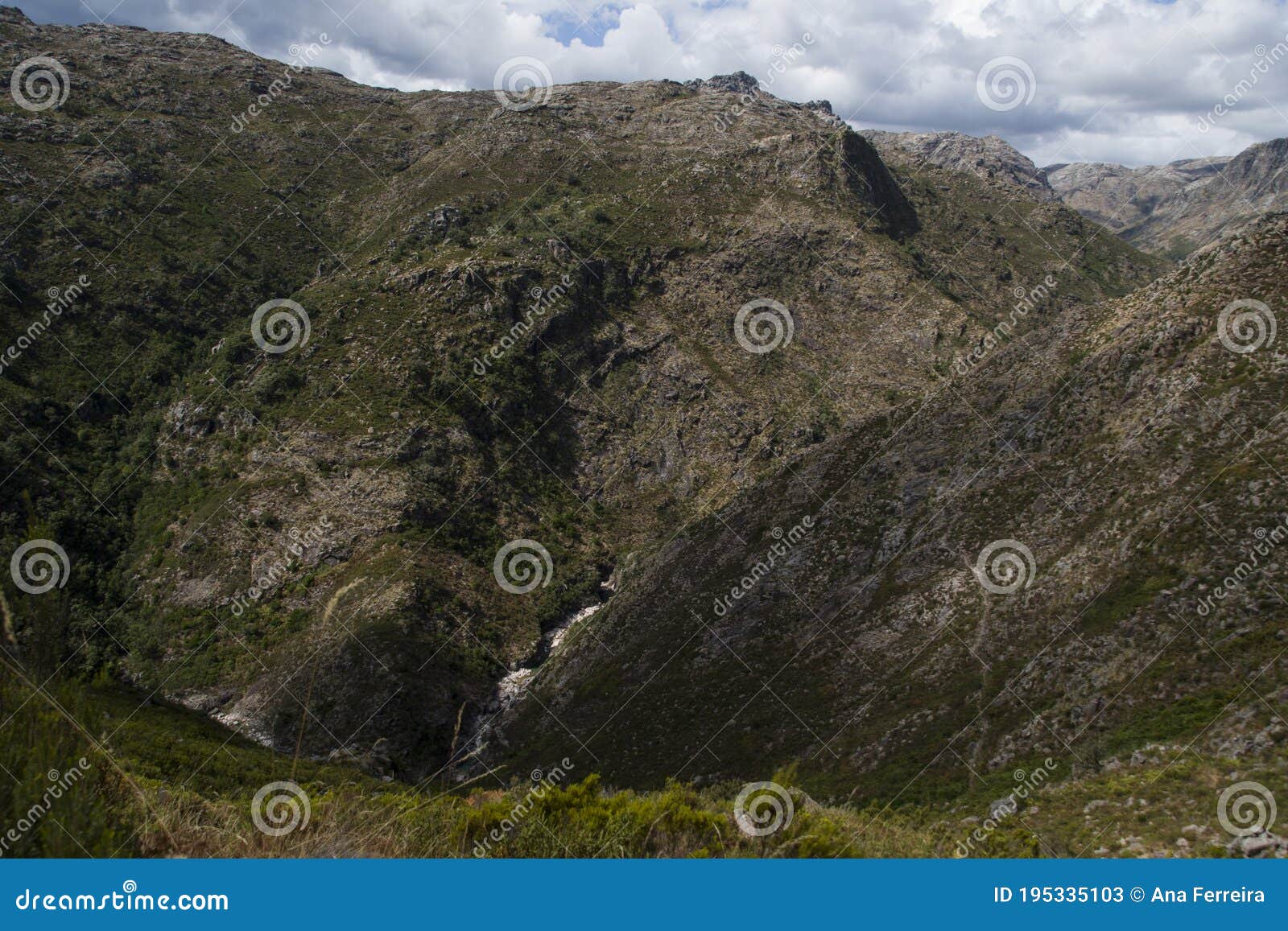 A Deep Valley between High Mountains Stock Image - Image of national ...
