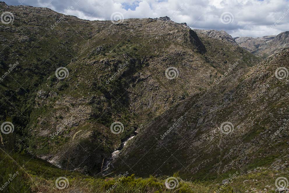 A Deep Valley between High Mountains Stock Image - Image of national ...