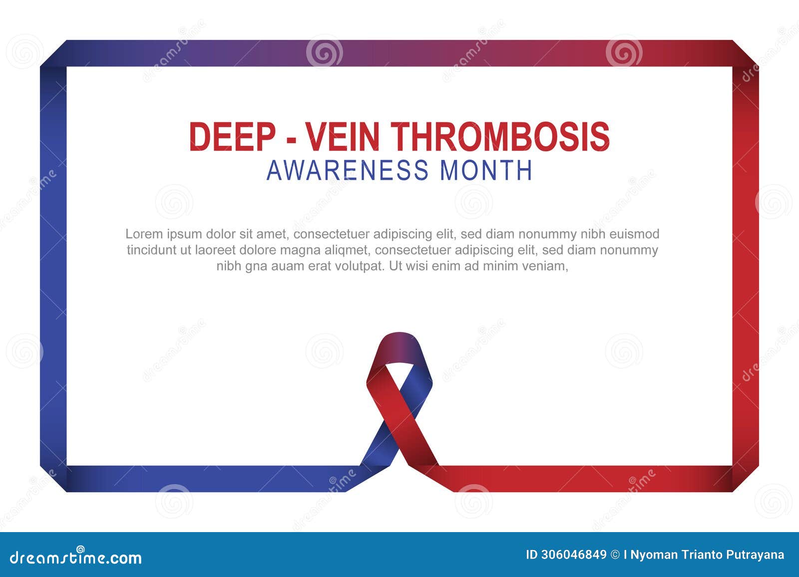 Deep Vein Thrombosis Awareness Month Background Cartoon Vector ...