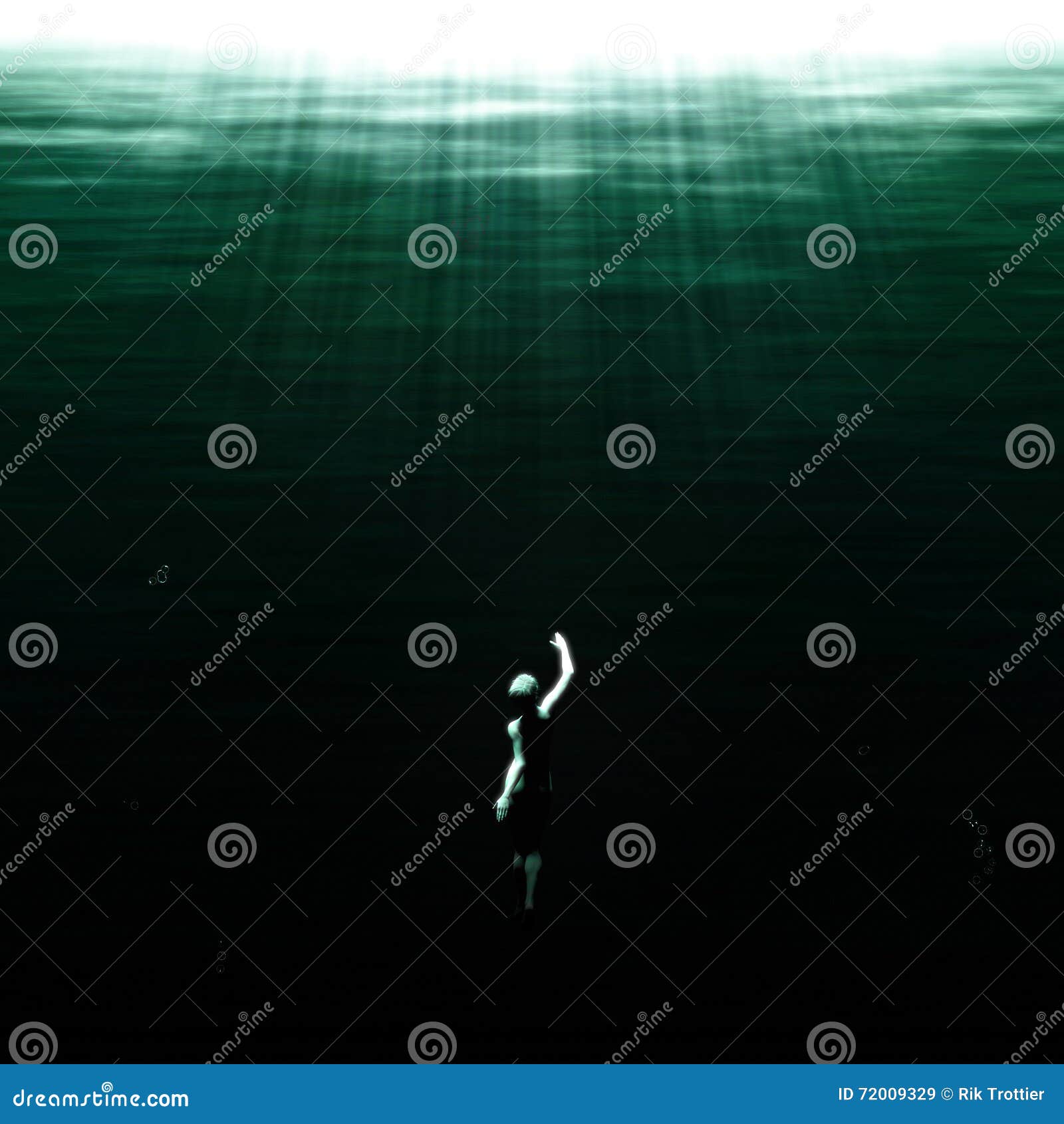 Deep water swim stock illustration. Illustration of swimmer - 72009329