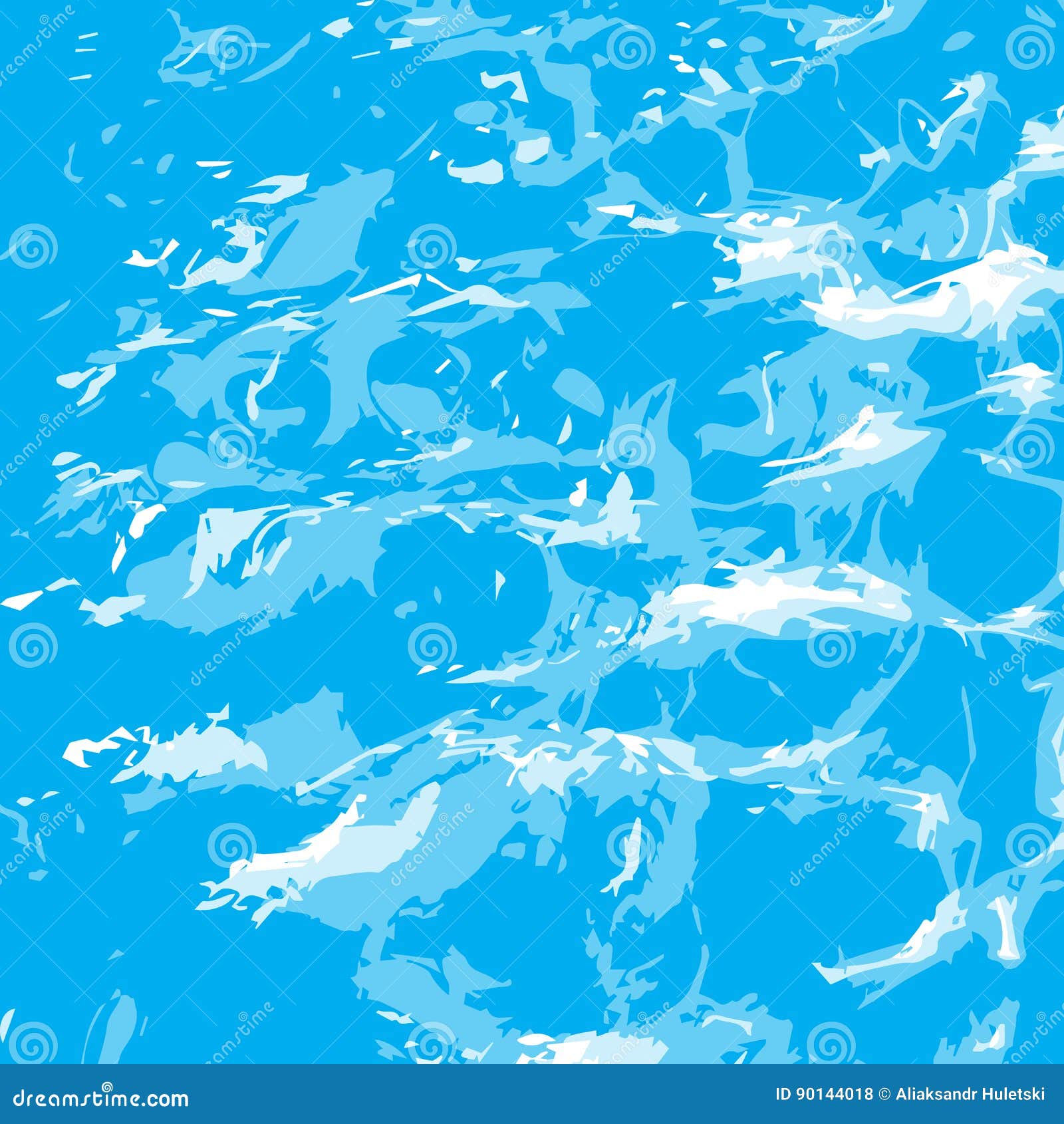 Deep water stock vector. Illustration of water, foam - 90144018