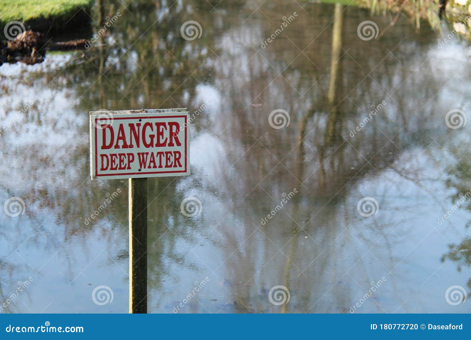 Water Warning Sign Royalty-Free Stock Image | CartoonDealer.com #35555122