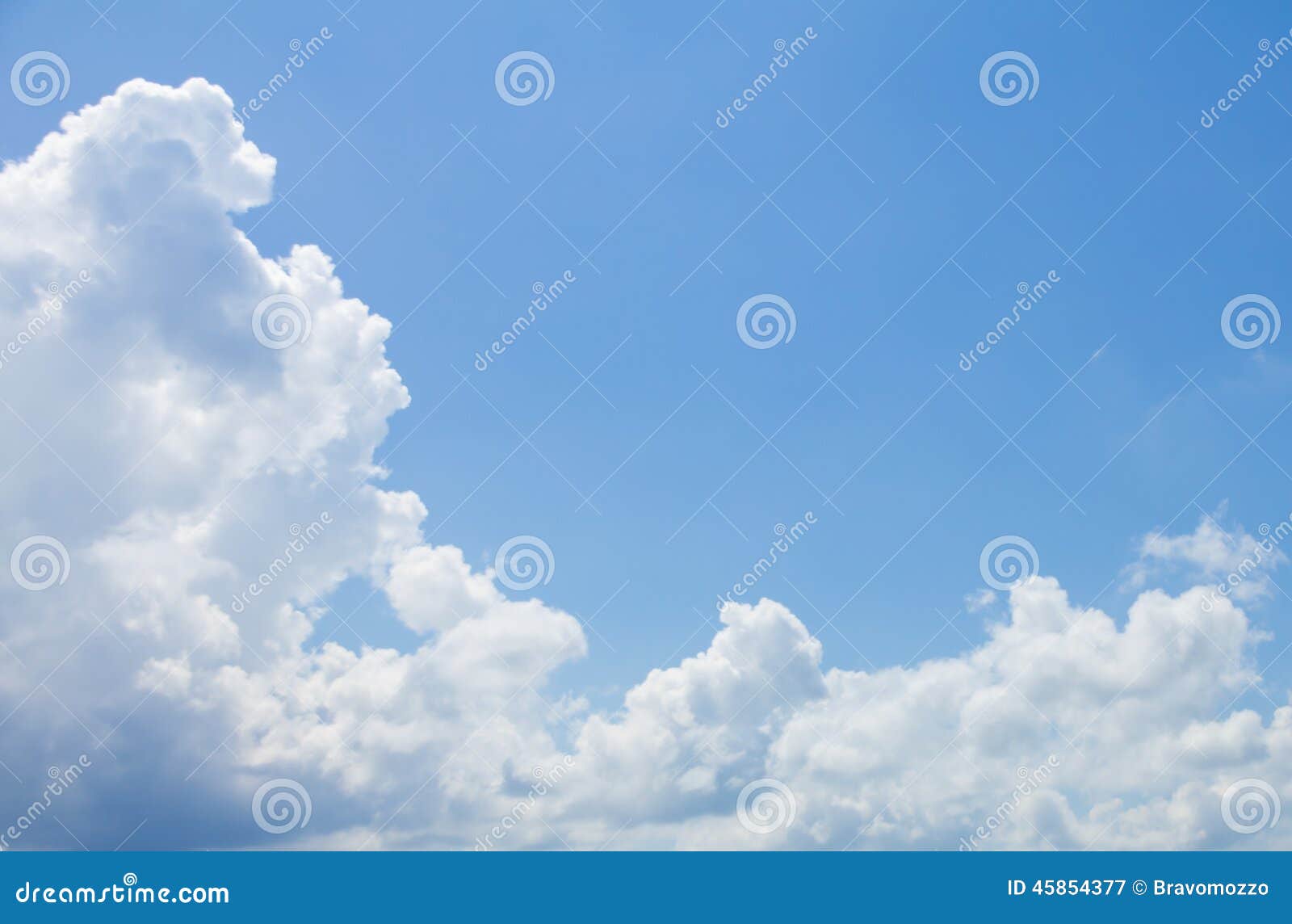 Deep and Wide Blue Sky and Clouds Stock Image - Image of cloud, outdoor ...