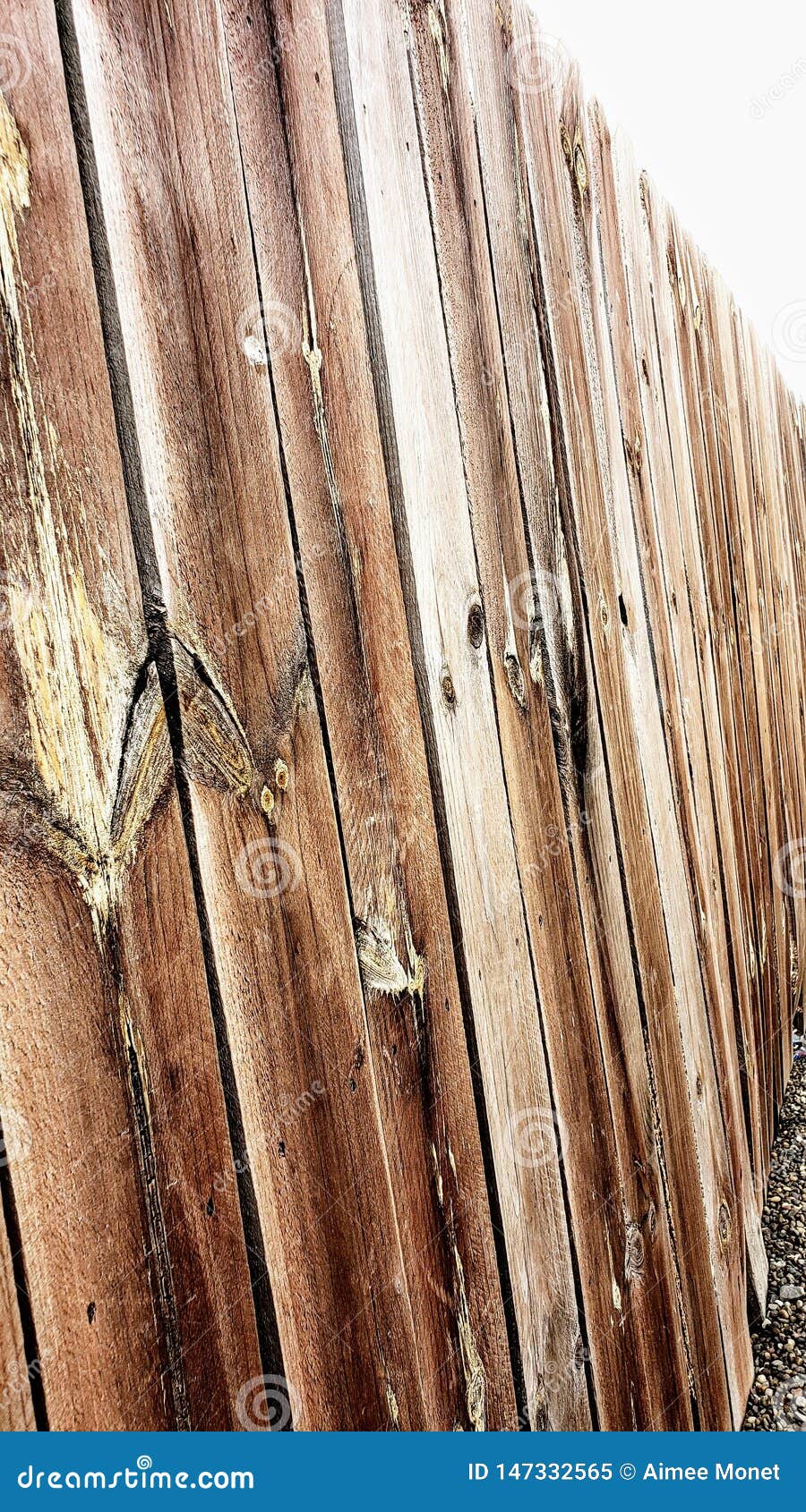 Deep and wide wooden fence stock image. Image of tall - 147332565