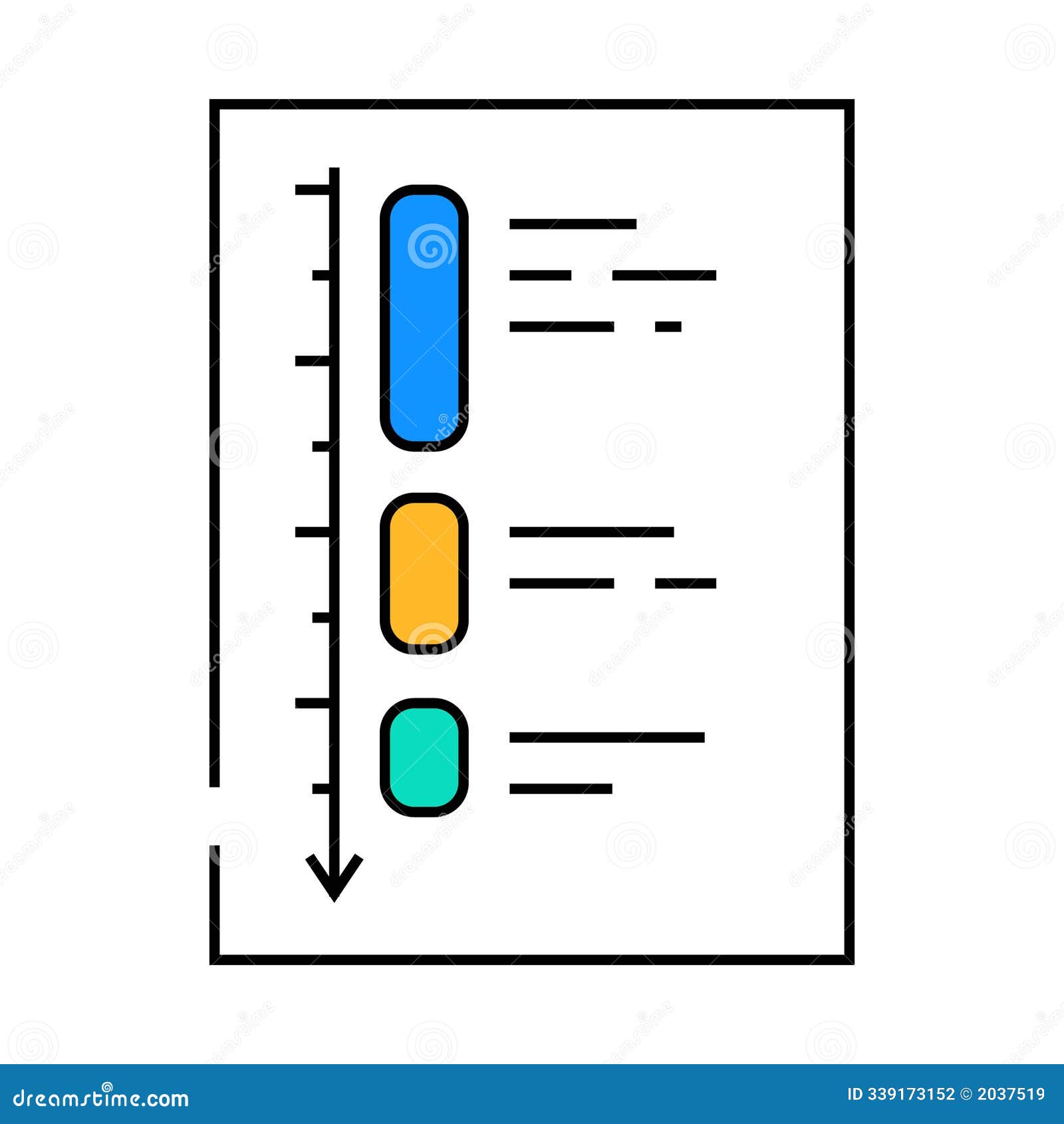 Deep Work Time Management Icon Color Illustration Stock Illustration ...
