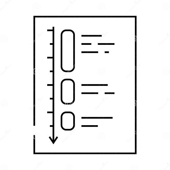 Deep Work Time Management Line Icon Vector Illustration Stock Vector ...