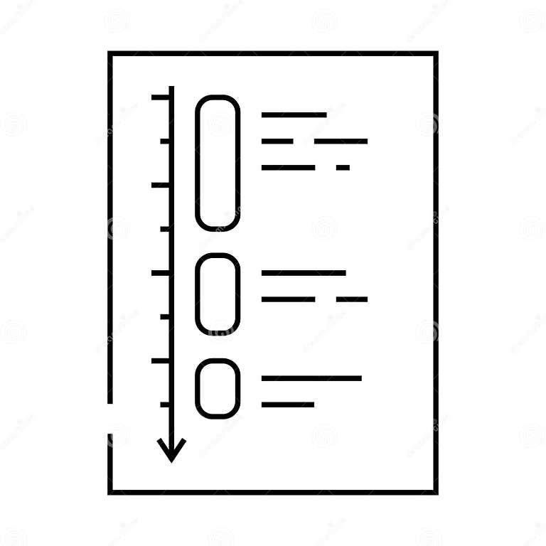 Deep Work Time Management Line Icon Vector Illustration Stock Vector ...