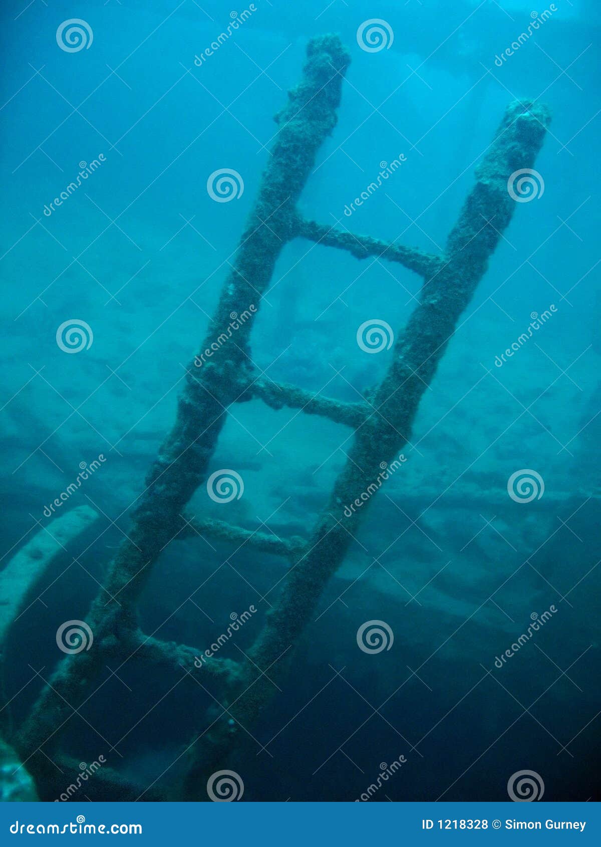 Deep Wreck Dive Negros Philippines Stock Photo - Image of debris ...