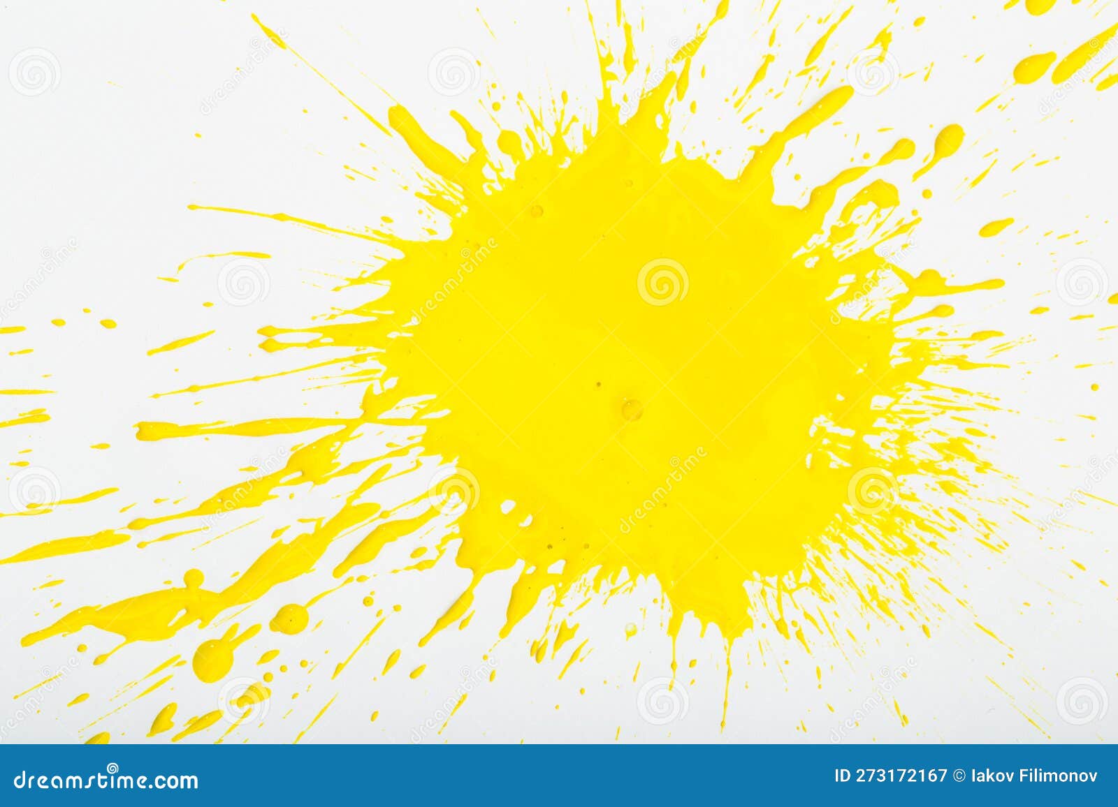 Deep yellow paint spot stock image. Image of background - 273172167