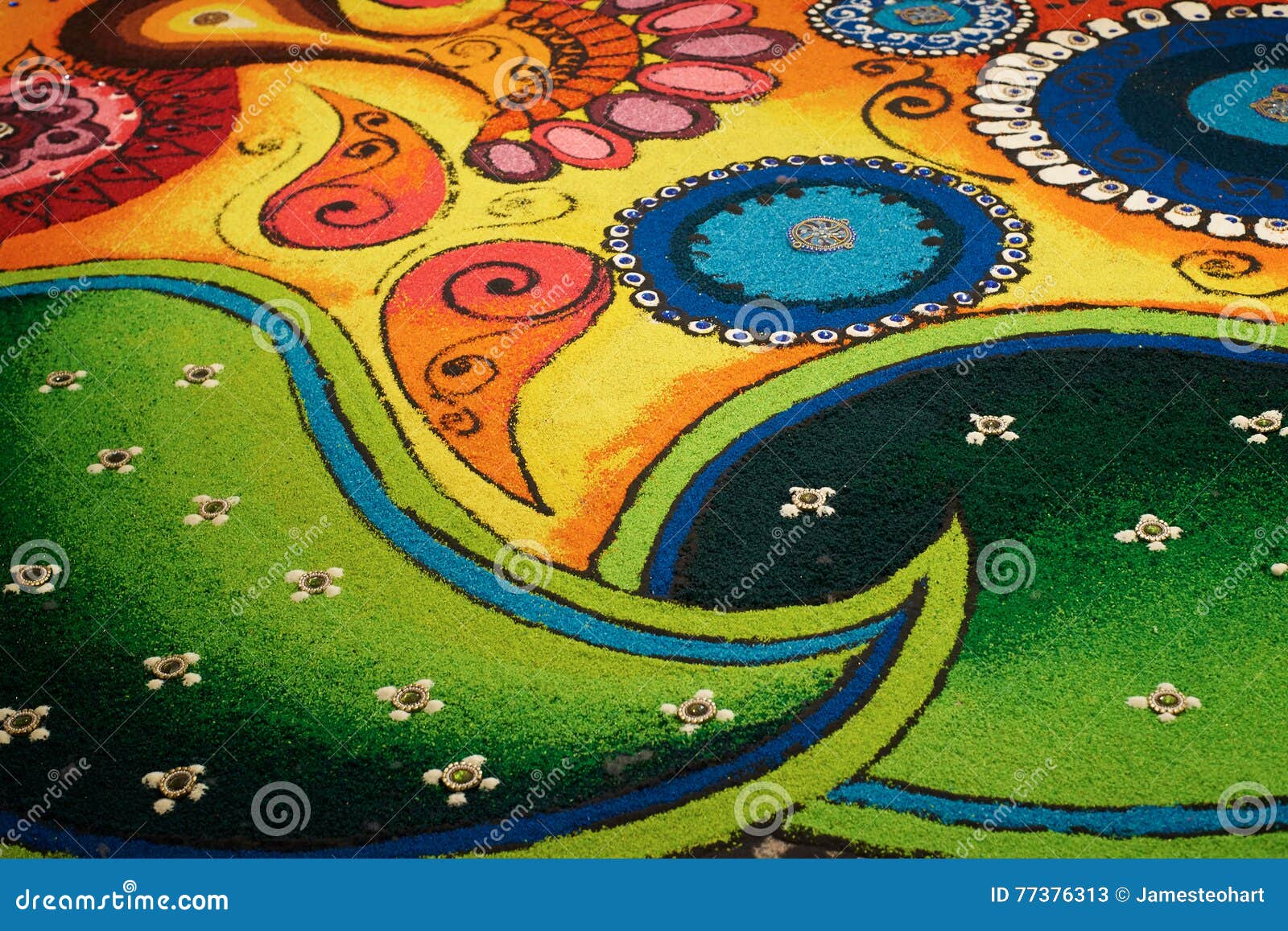 Deepak Design With Colour , Deepawali Festival Use. Stock Image ...