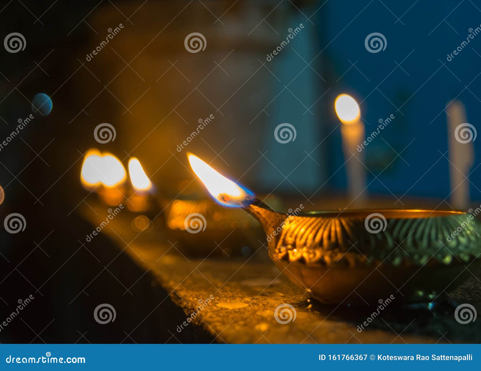 Deepam Light at Diwali Festival Stock Image - Image of festivity ...