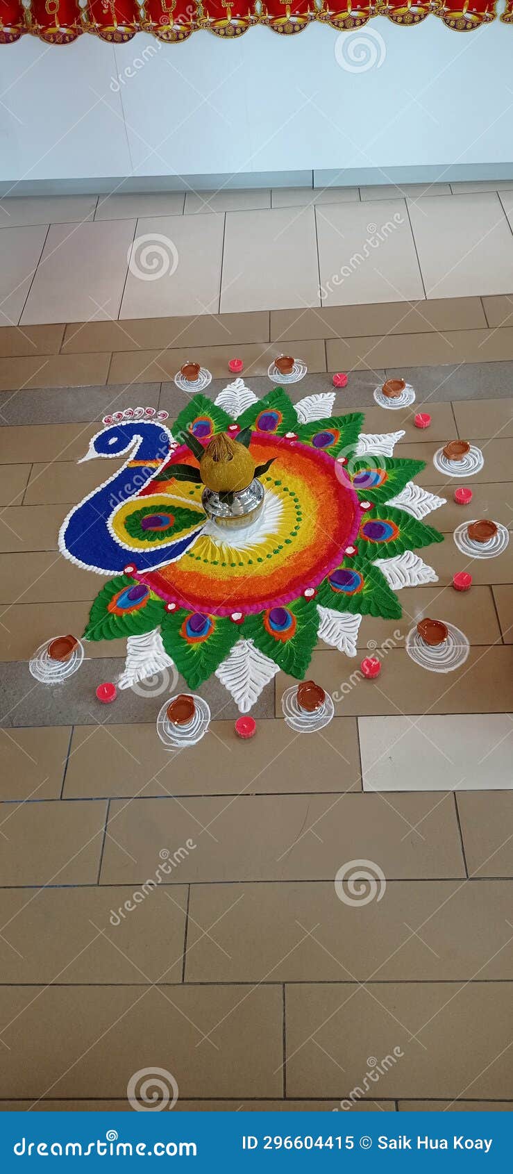 Deepavali Decoration Indian Traditional Stock Image - Image of ...