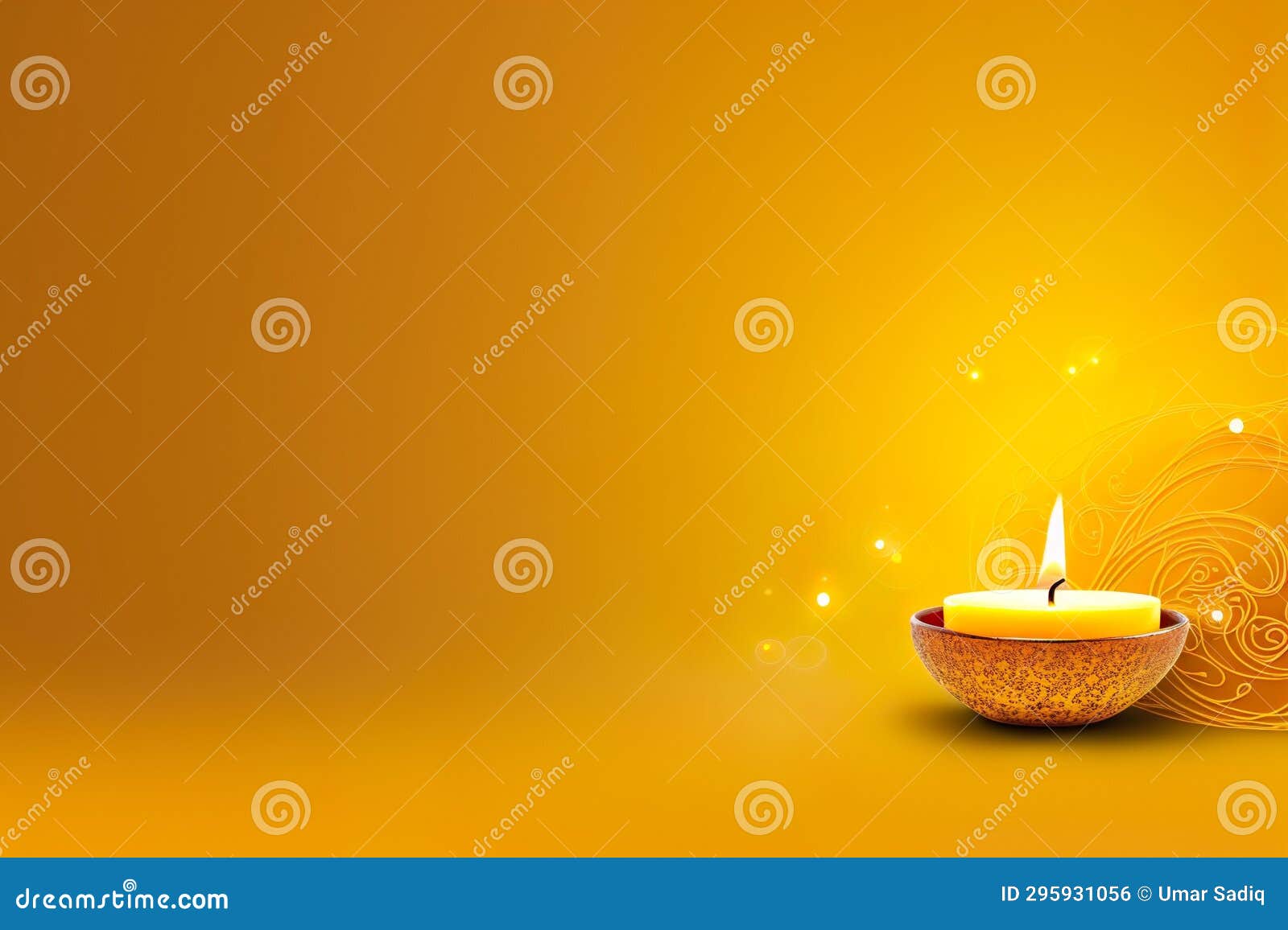Deepavali Diya Lamp Background with Empty Space for Text Stock ...