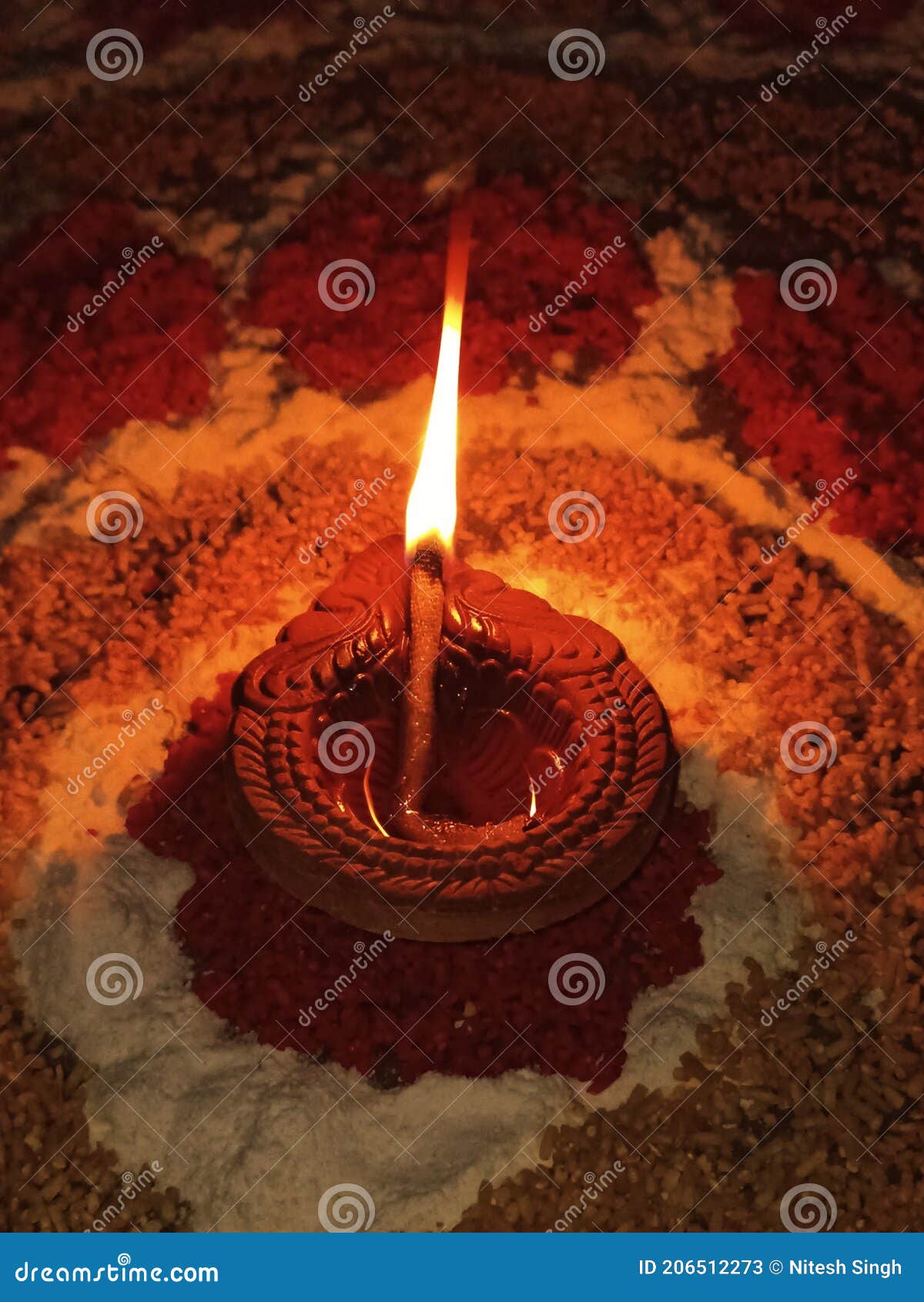 Deepavali stock image. Image of deepa, rangoli, carving - 206512273